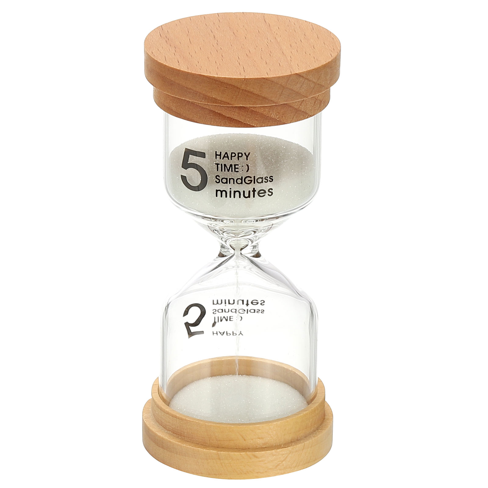Uxcell 5 Minute Sand Timer, Wooden Sand Watch Glass Sand Clock for ...