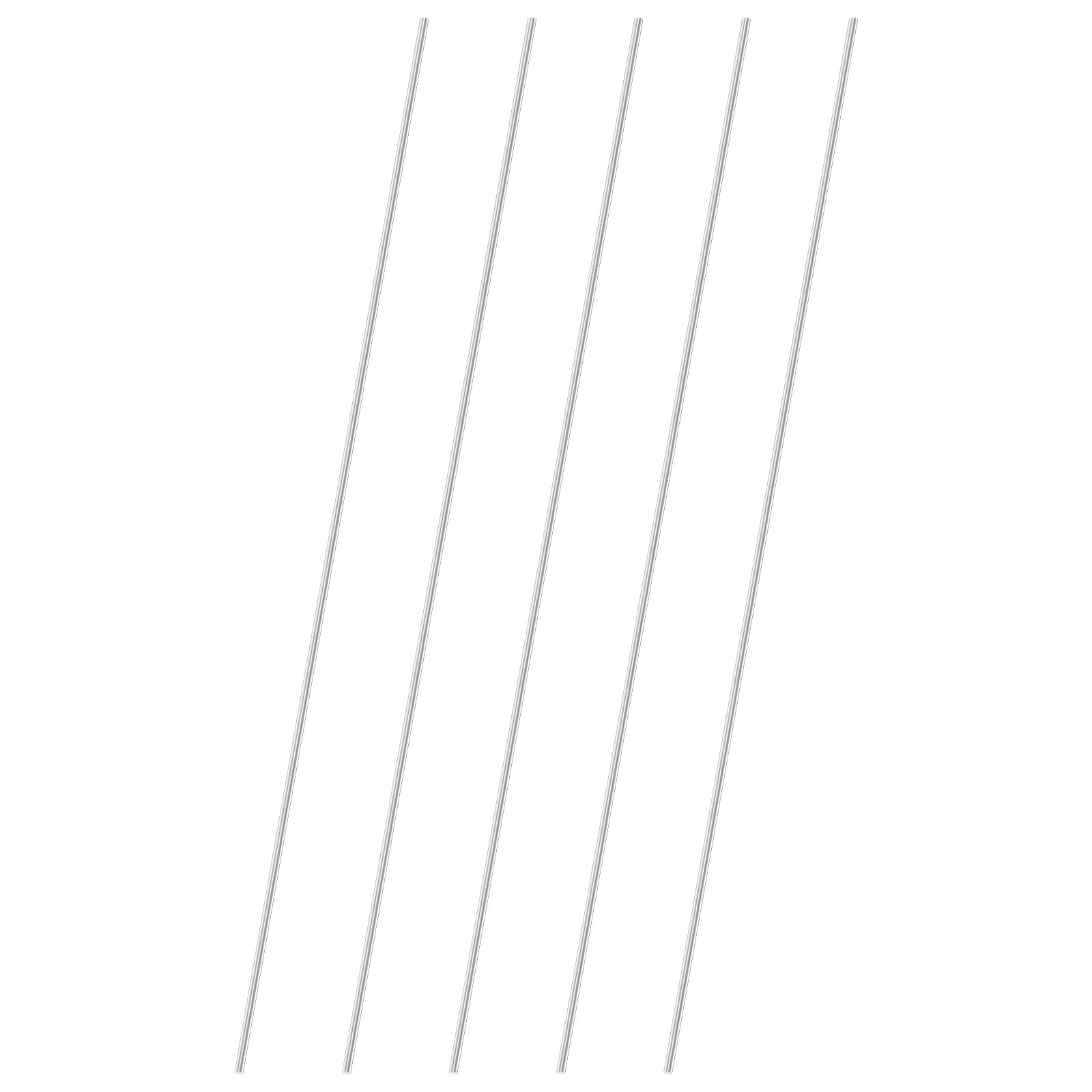 Uxcell 5-Pack 304 Stainless Steel Solid Round Rod, 3.5x400mm Metal ...