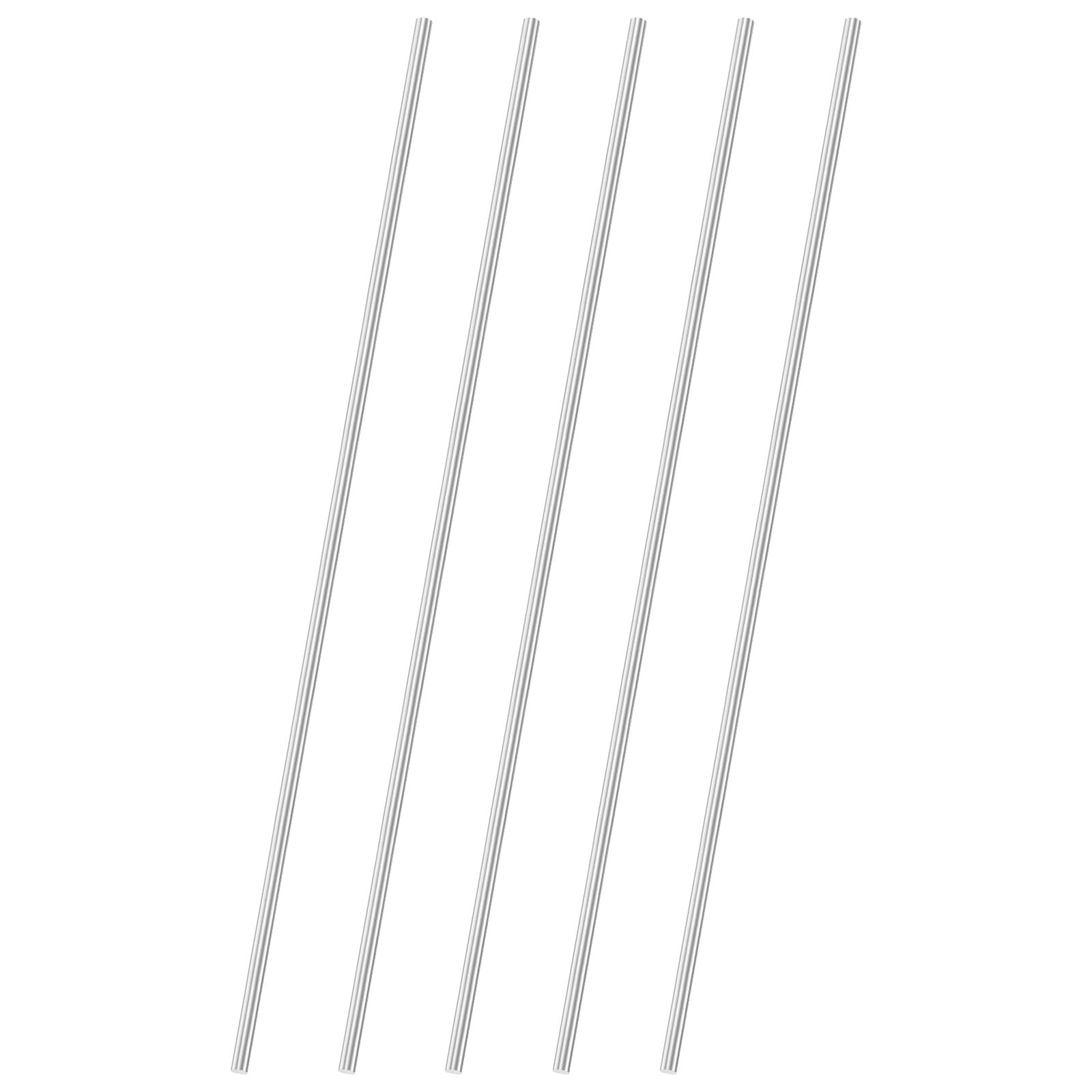Uxcell 5-Pack 304 Stainless Steel Solid Round Rod, 6x400mm Metal Solid ...