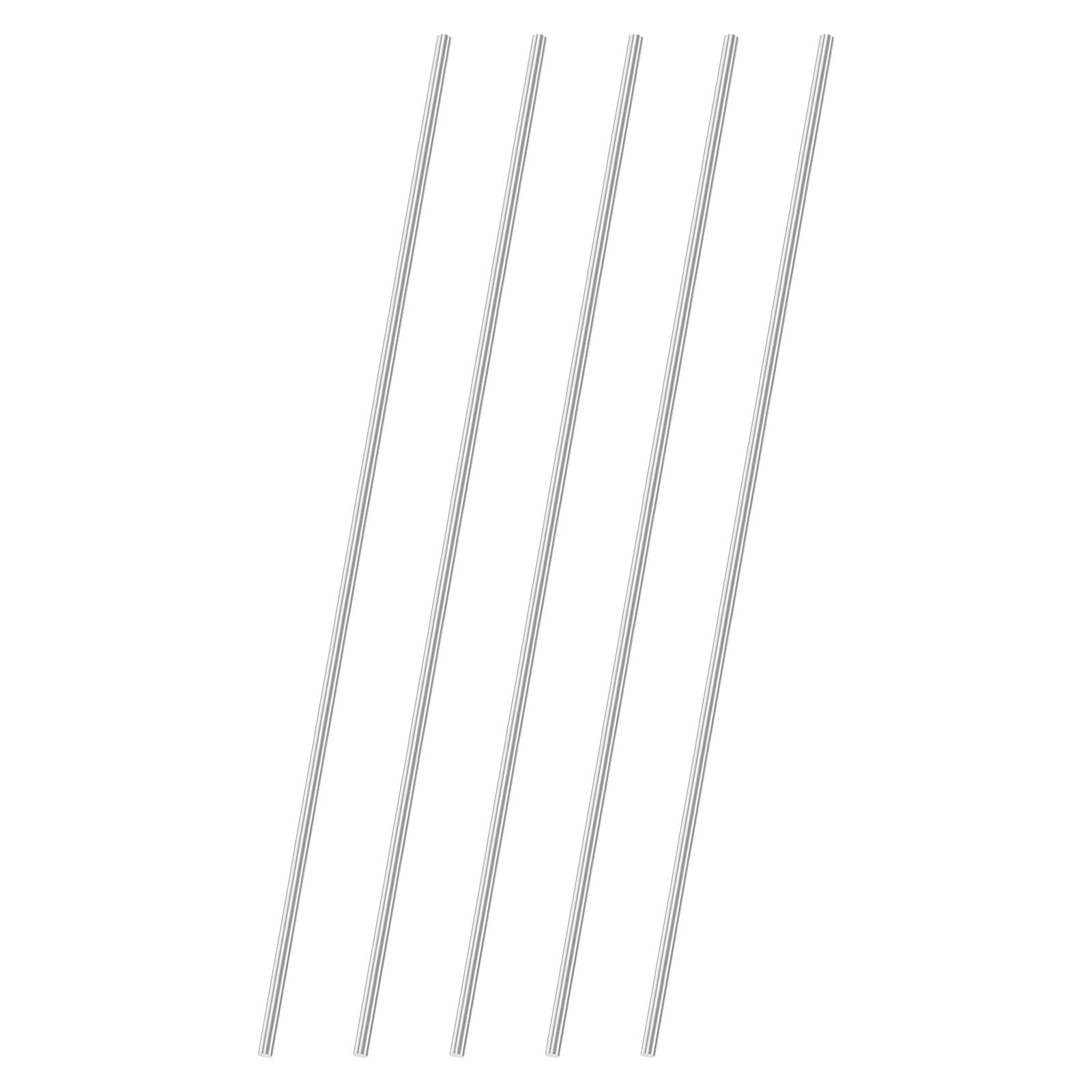 Uxcell 5-Pack 304 Stainless Steel Solid Round Rod, 6x450mm Metal Solid ...
