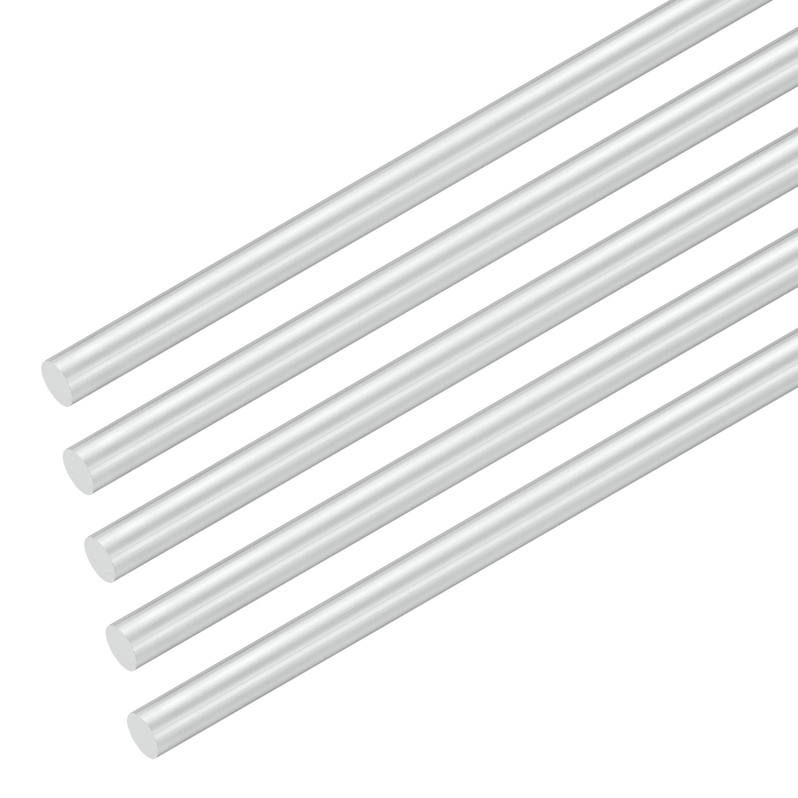 Uxcell 5-Pack Aluminum Round Rod 6mm x 150mm 6061 Aluminum for DIY ...