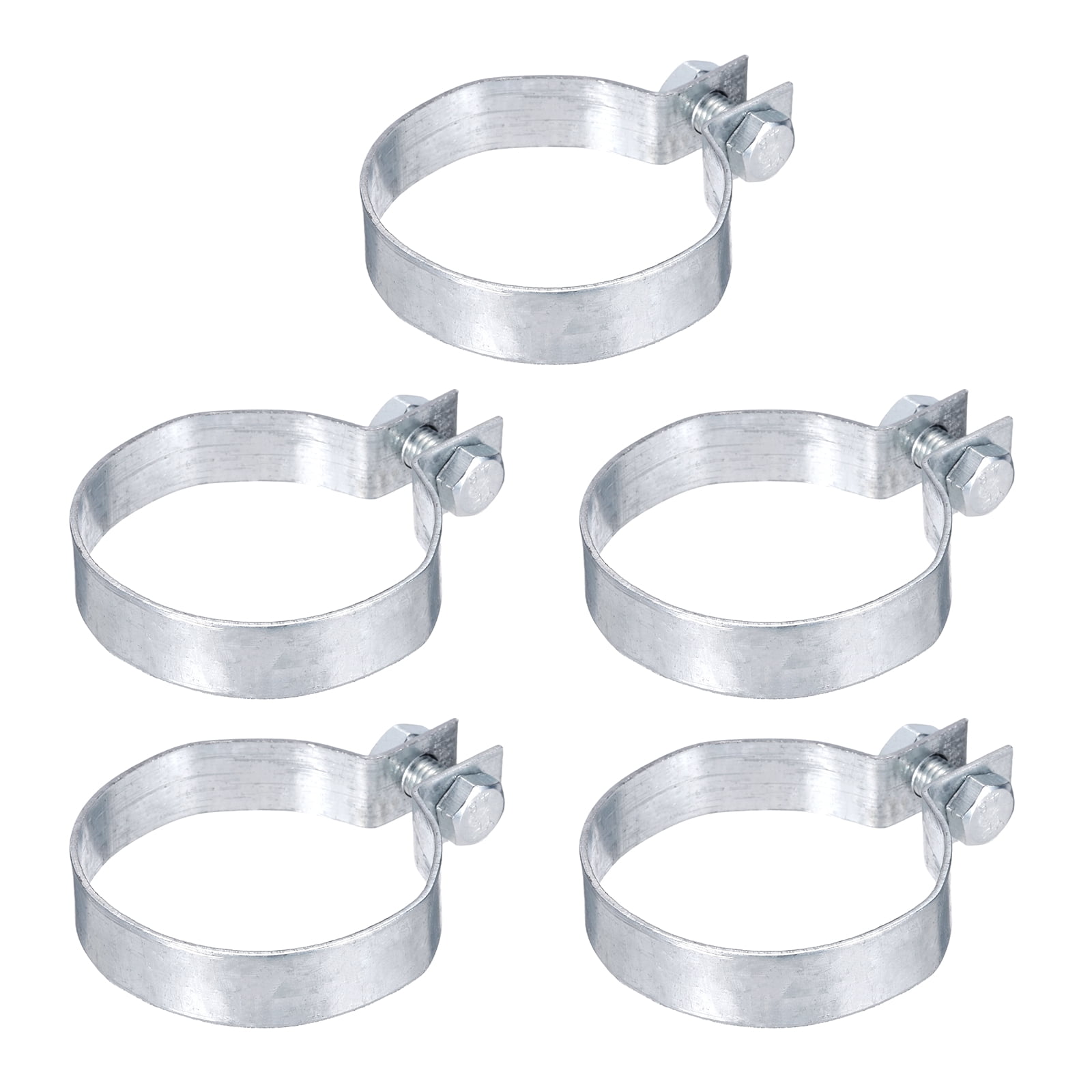 Uxcell 5 Pack Brace Bands Chain Link Fence, Galvanized Steel Tension ...