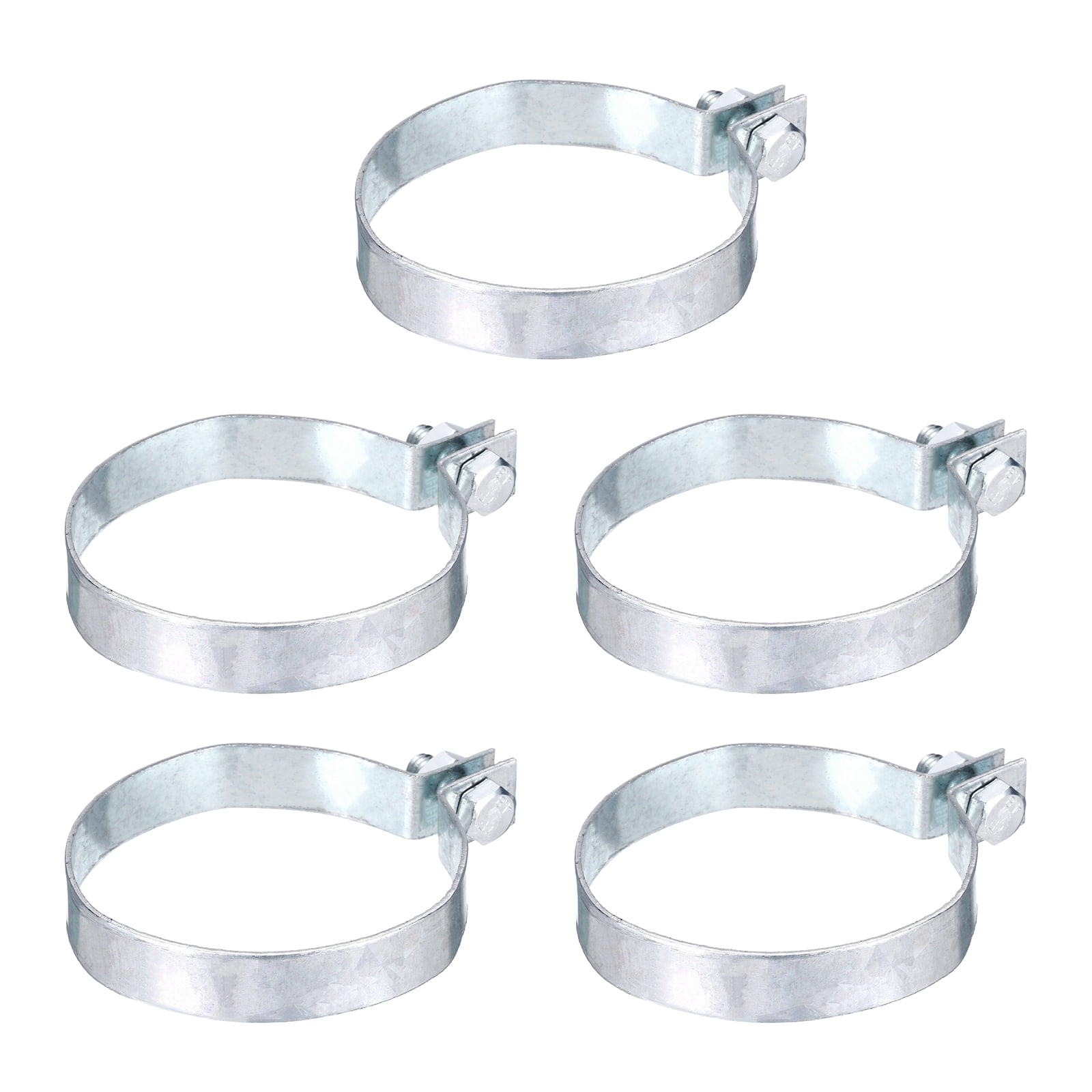 Uxcell 5 Pack Brace Bands Chain Link Fence, Galvanized Steel Tension ...