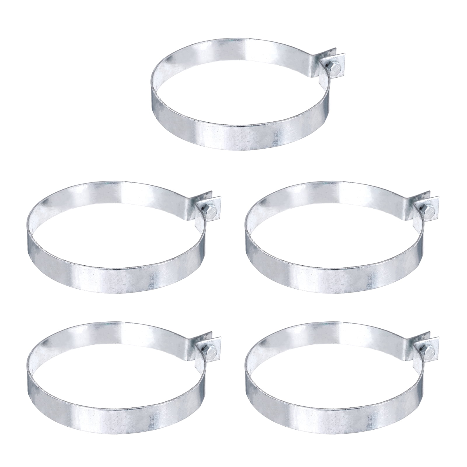 Uxcell 5 Pack Brace Bands Chain Link Fence, Galvanized Steel Tension ...