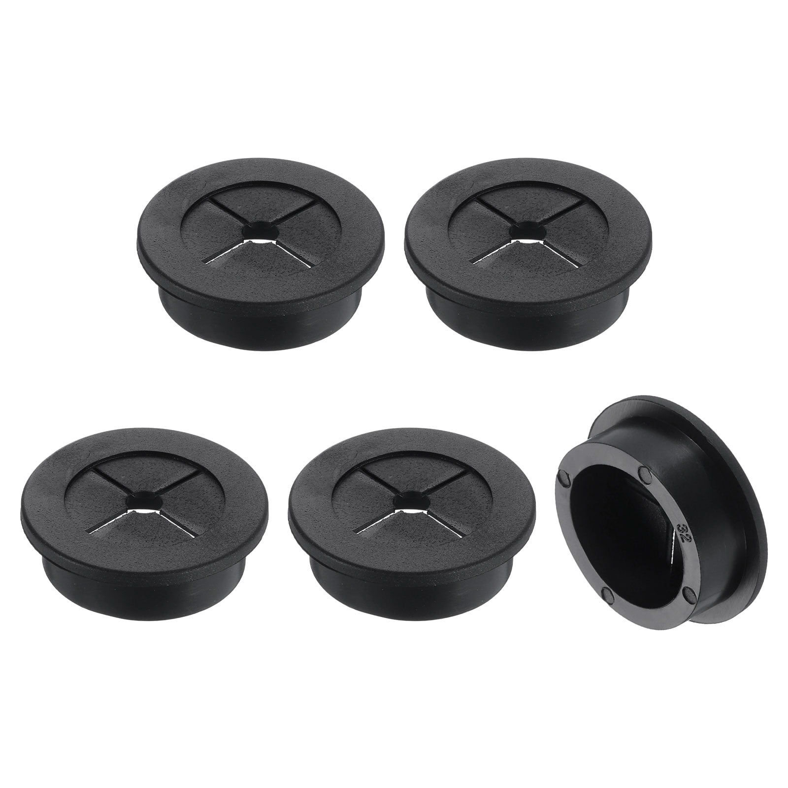 Uxcell 5 Pack Cable Cord Grommet, 1 1/4" Inch (32mm) Desk Grommet ...