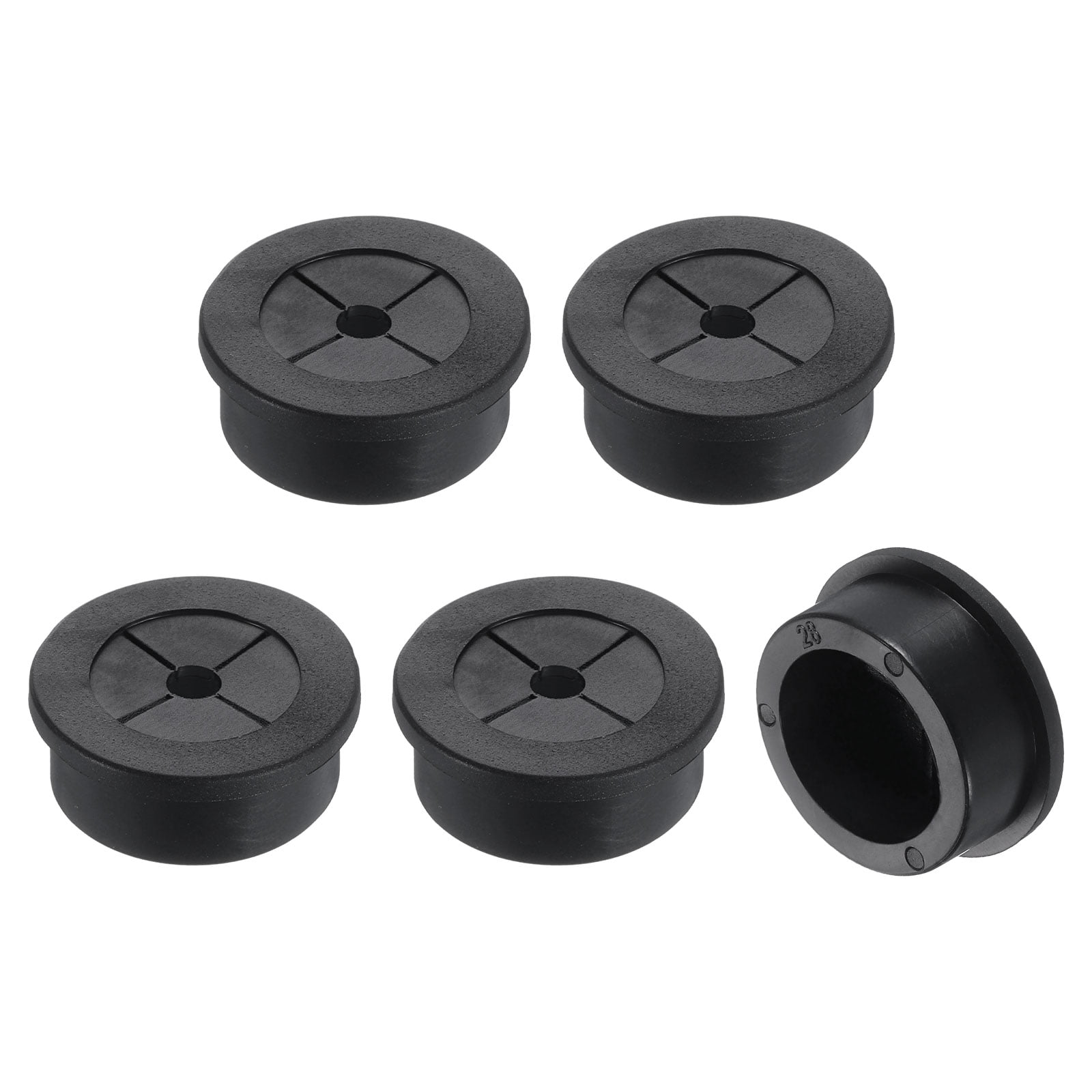 Uxcell 5 Pack Cable Cord Grommet, 1 1/8" Inch (28mm) Desk Grommet ...