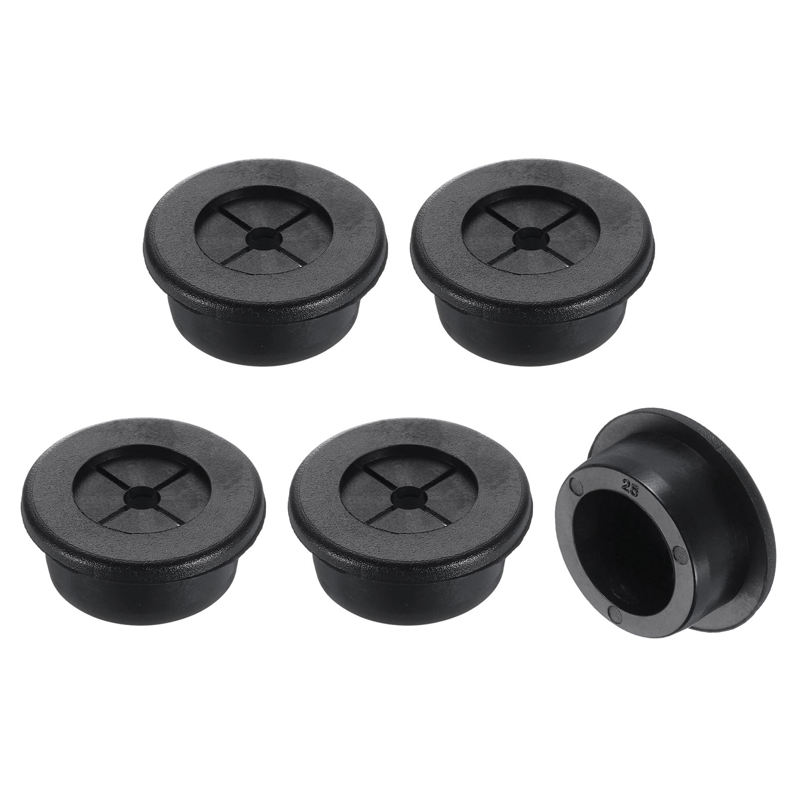 Uxcell 5 Pack Cable Cord Grommet, 1" Inch (25mm) Desk Grommet Flexible ...