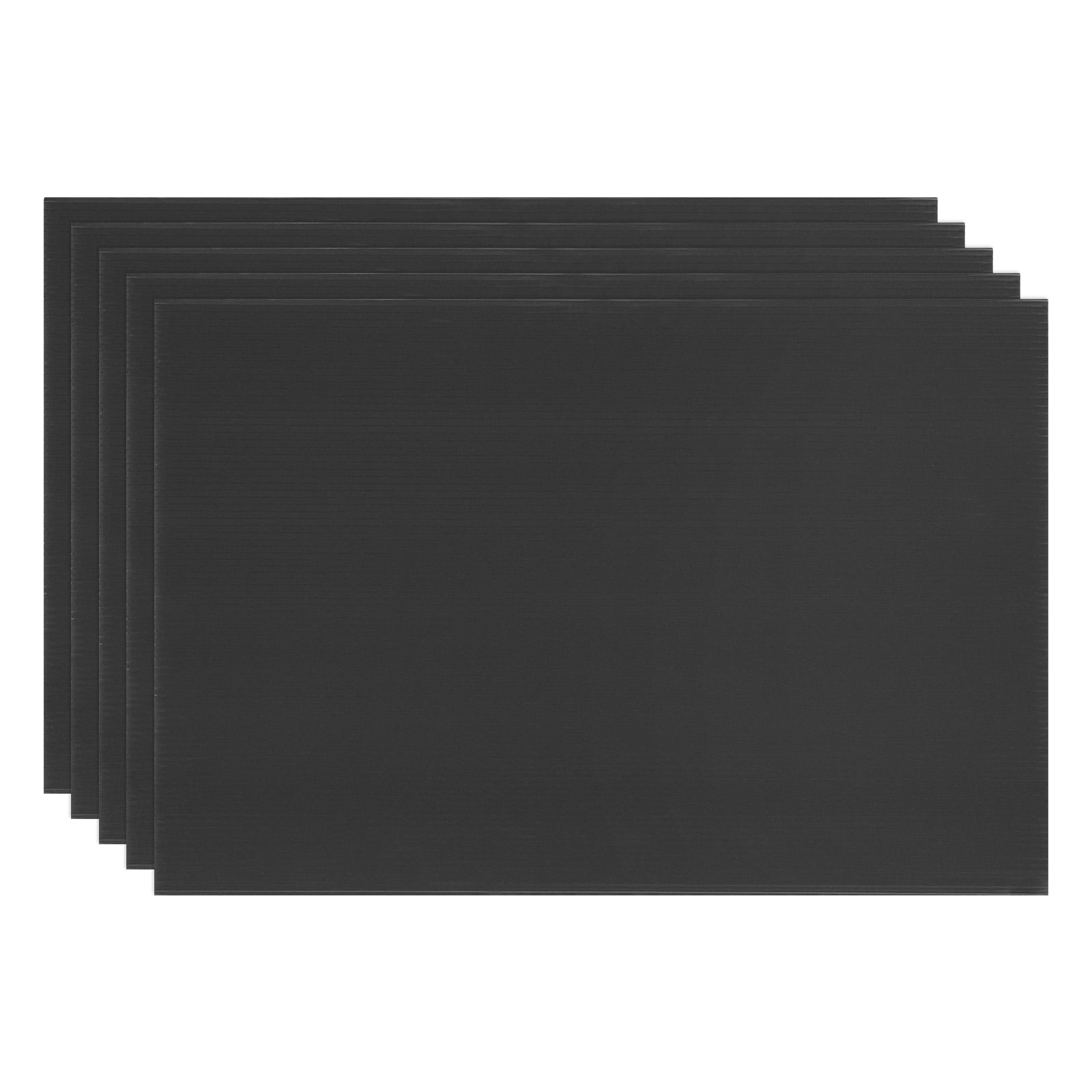 Uxcell 5-Pack Corrugated Plastic Sheets, 12 Inch x 18 Inch Waterproof ...
