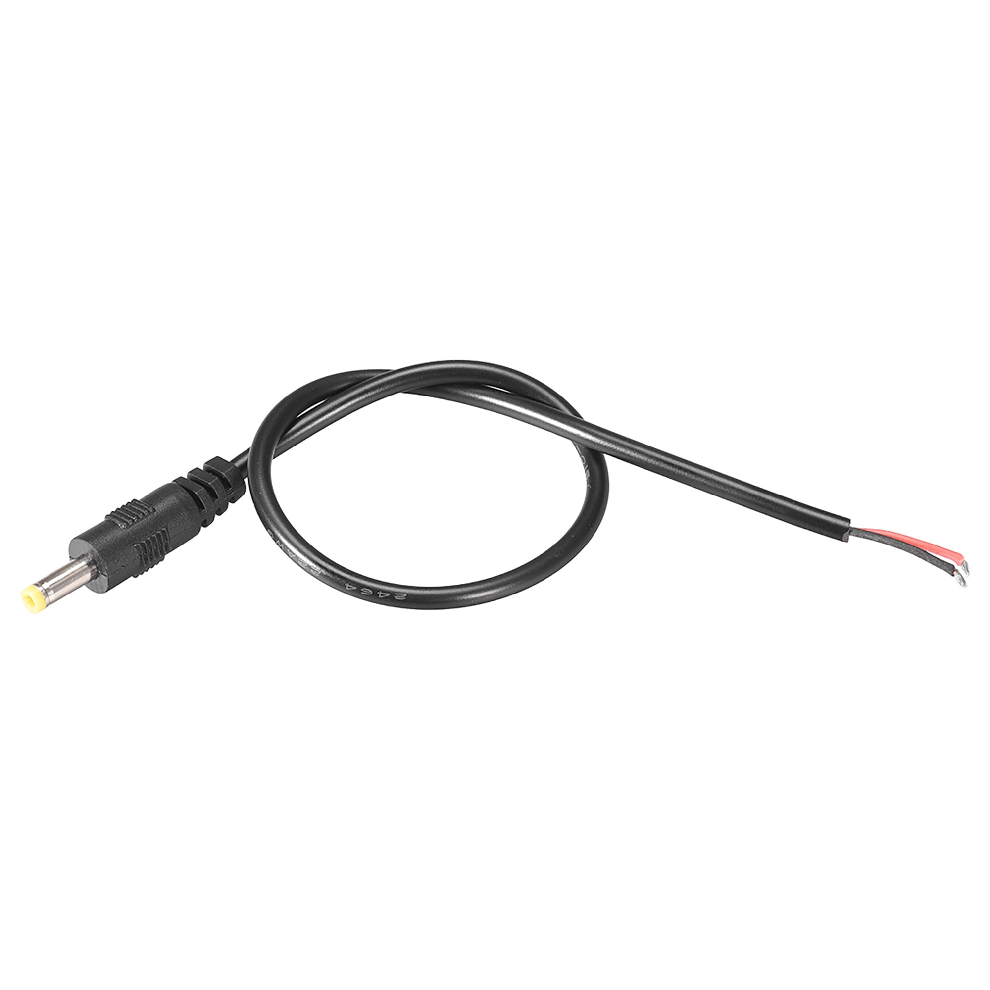 Uxcell 5 Pack DC Power 4.0mm x 1.7mm 3A 30cm Long Barrel Male Plug ...
