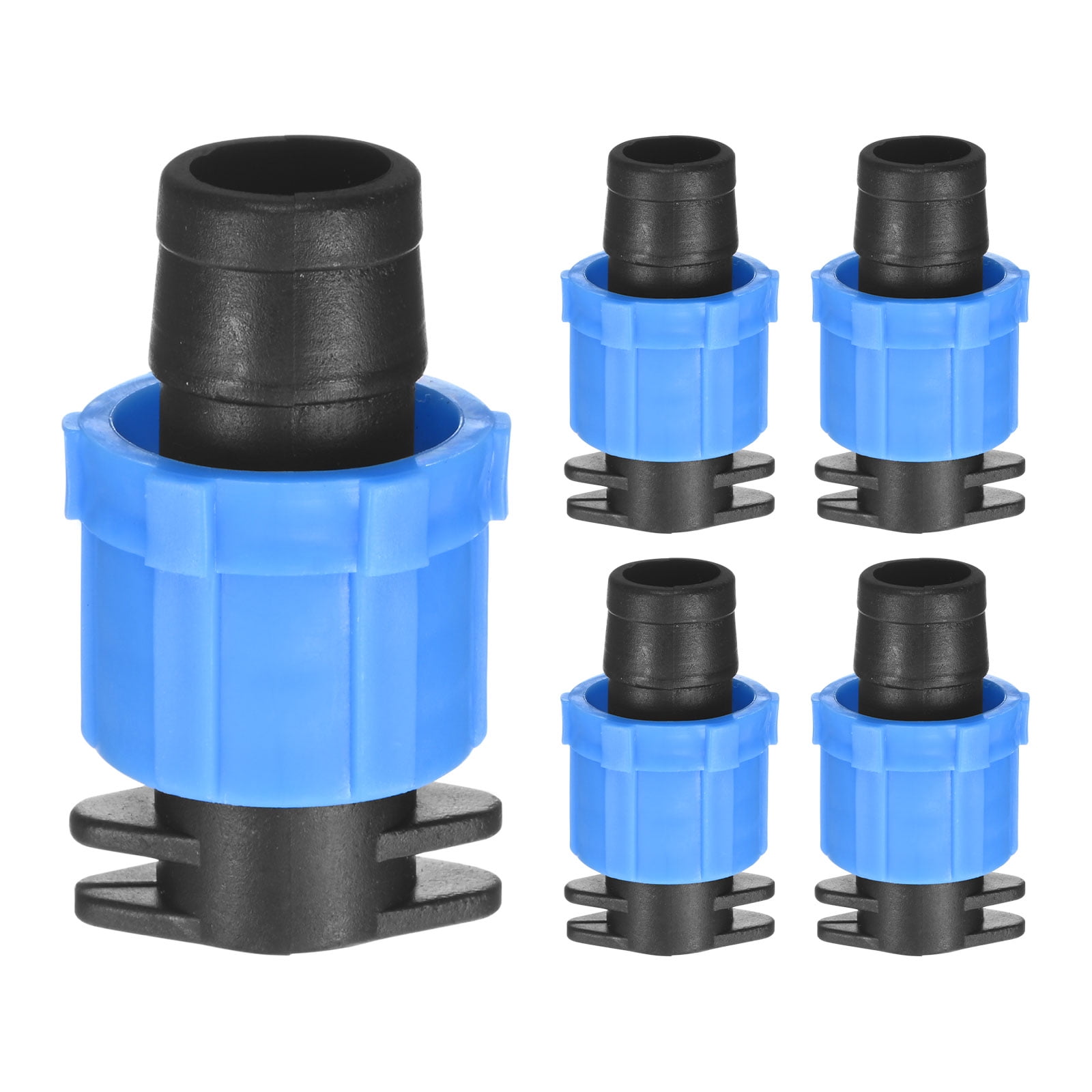 Uxcell 5-Pack Drip Irrigation Barbed Locking Fittings, 5/8 Inch Tubing ...