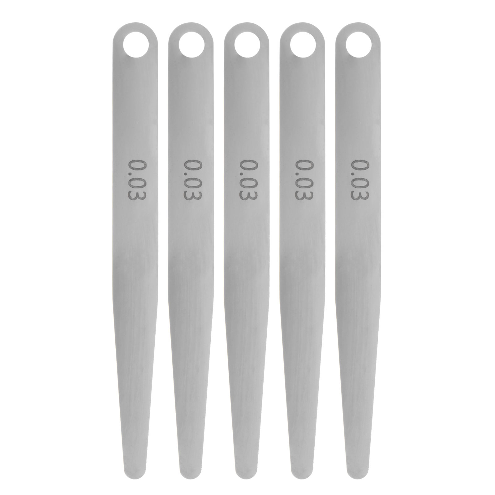 Uxcell 5 Pack Feeler Gauge 0.03mm Thickness Gauge 65MN Steel Metric Gap Measuring Tool - Walmart.com