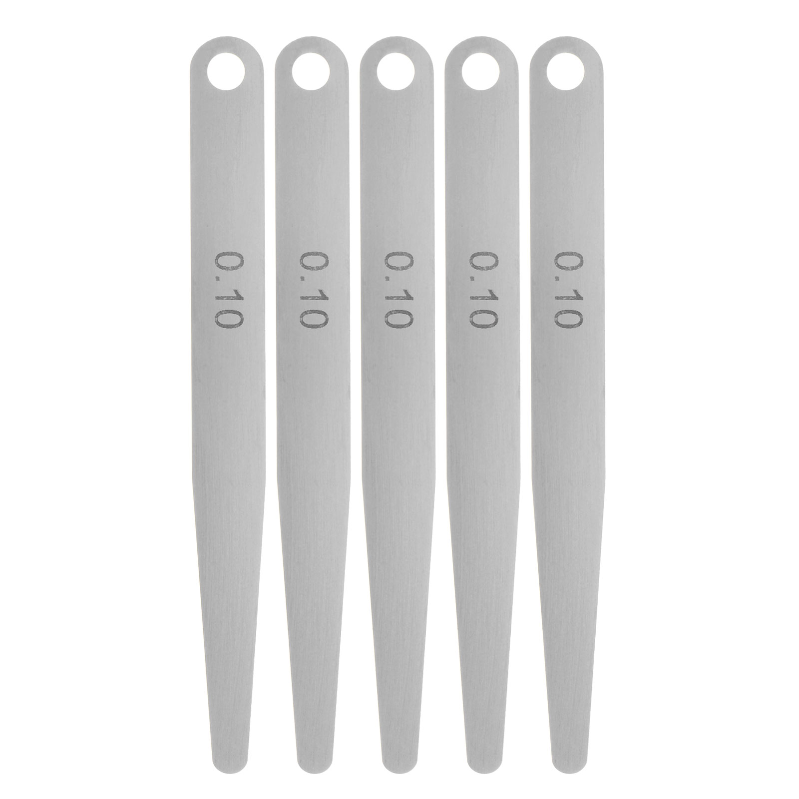 Uxcell 5 Pack Feeler Gauge 0.1mm Thickness Gauge 65MN Steel Metric Gap ...