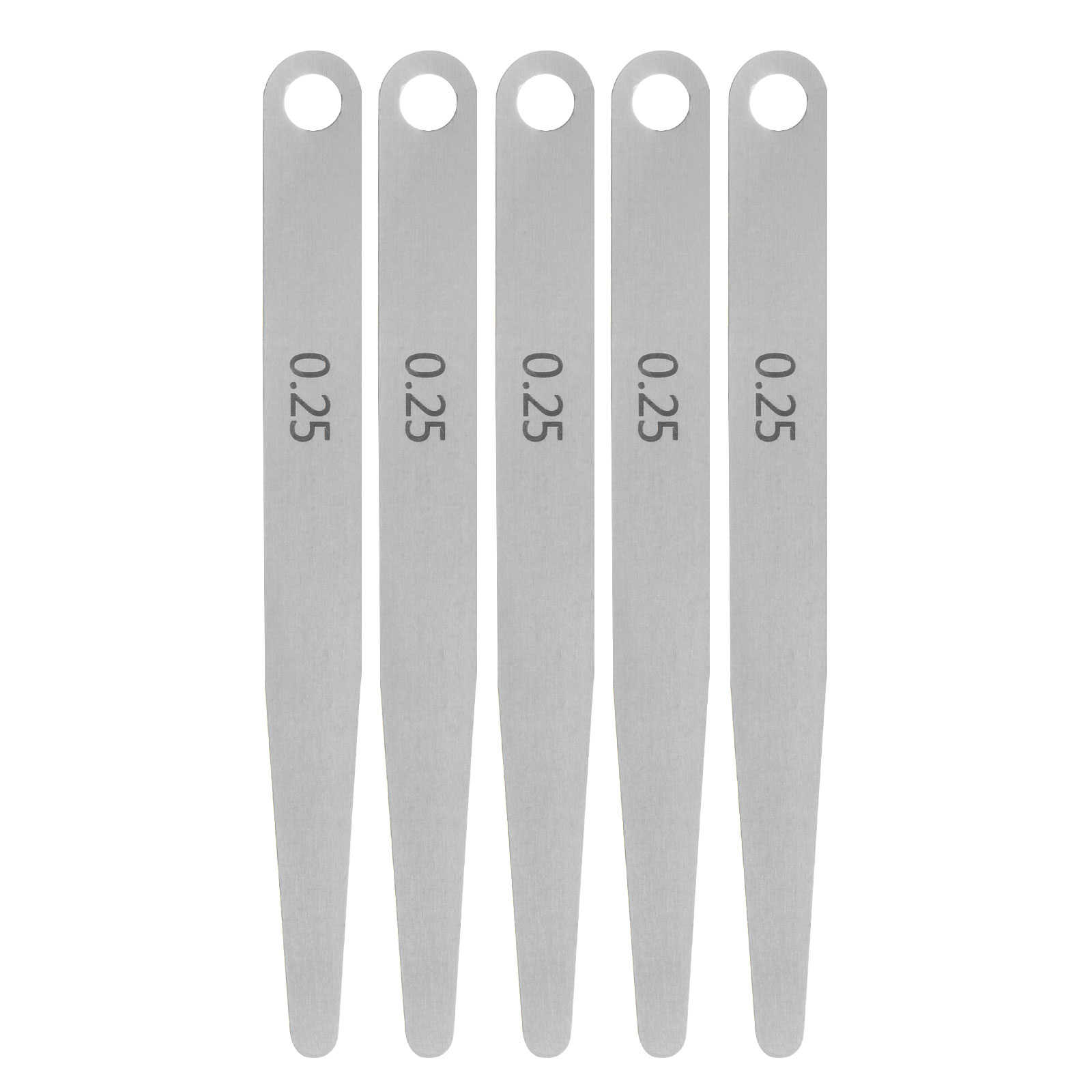 Uxcell 5 Pack Feeler Gauge 0.25mm Thickness Gauge 65MN Steel Metric Gap ...