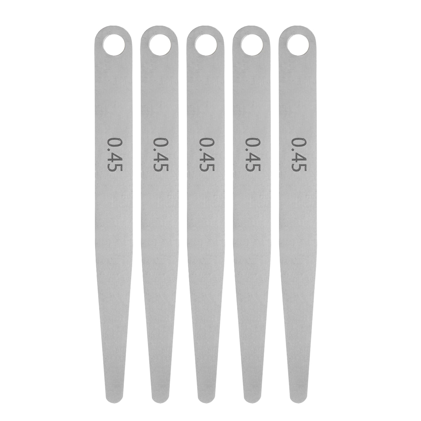 Uxcell 5 Pack Feeler Gauge 0.45mm Thickness Gauge 65MN Steel Metric Gap Measuring Tool - Walmart.com