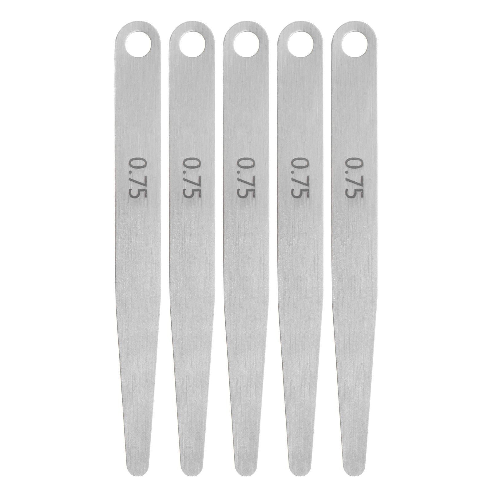 Uxcell 5 Pack Feeler Gauge 0.75mm Thickness Gauge 65MN Steel Metric Gap ...