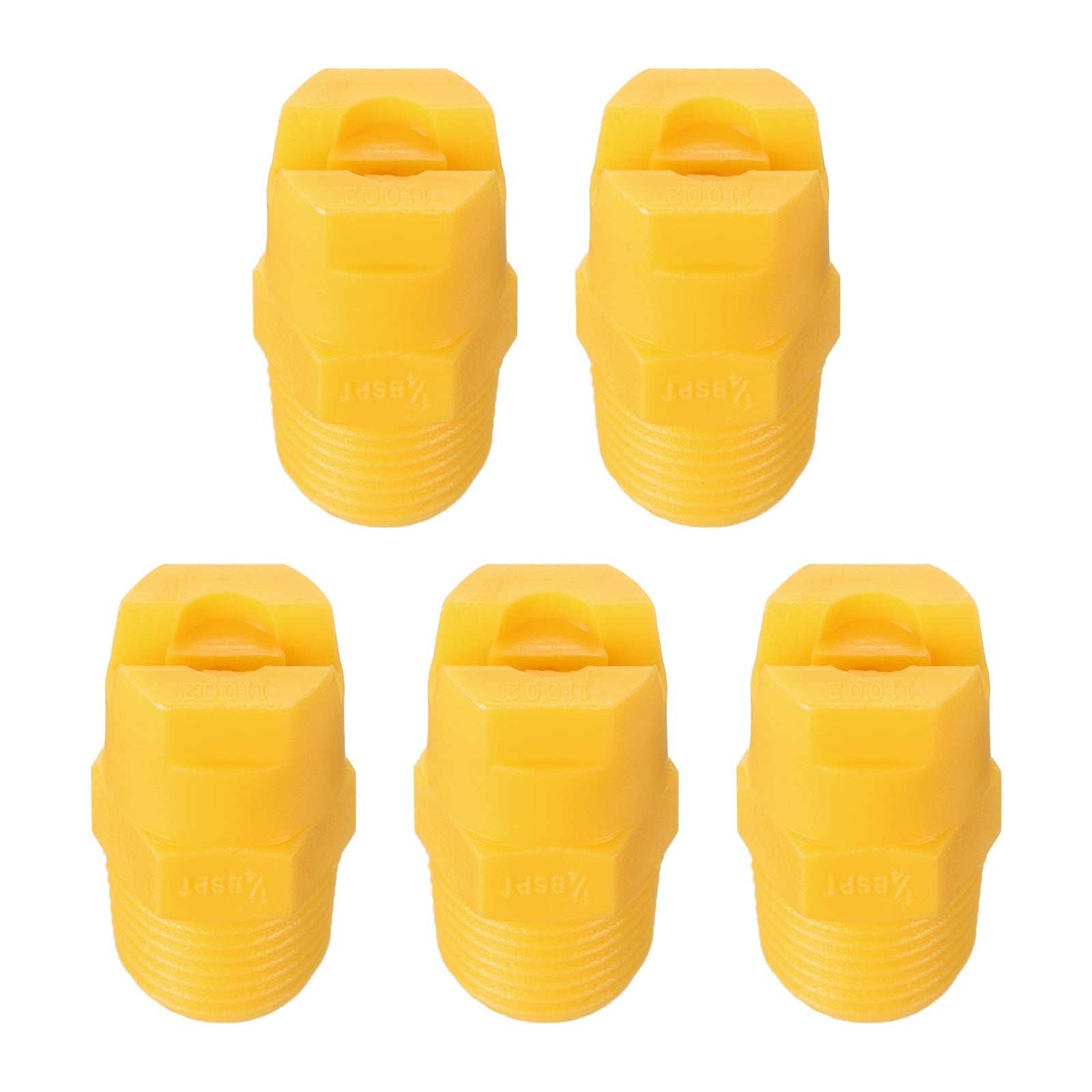Uxcell 5 Pack Flat Fan Spray Tip, 110 Degree 1.1mm Orifice Diameter 1/4 ...