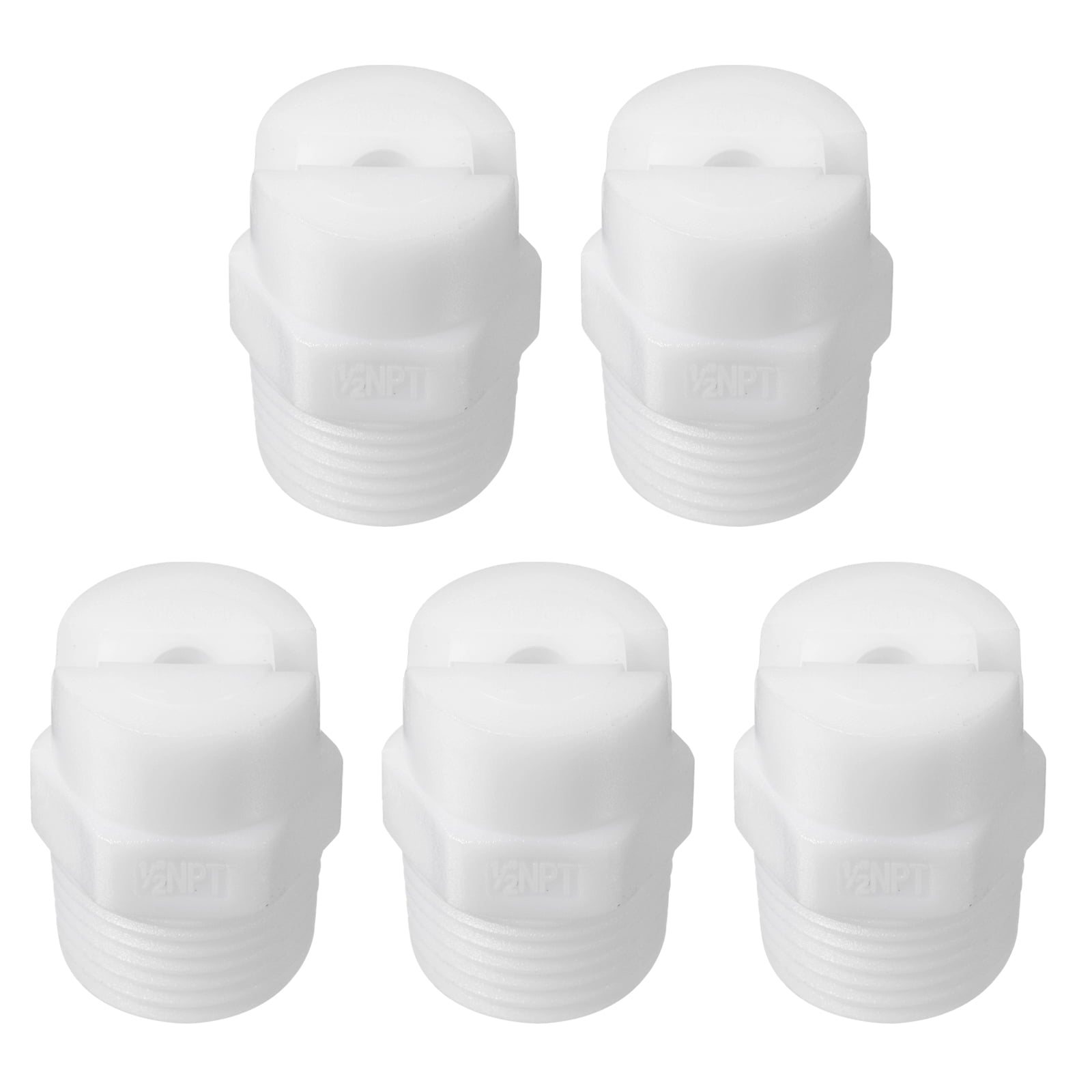Uxcell 5 Pack Flat Fan Spray Tip, 65 Degree 3.6mm Orifice Diameter 1/2 ...