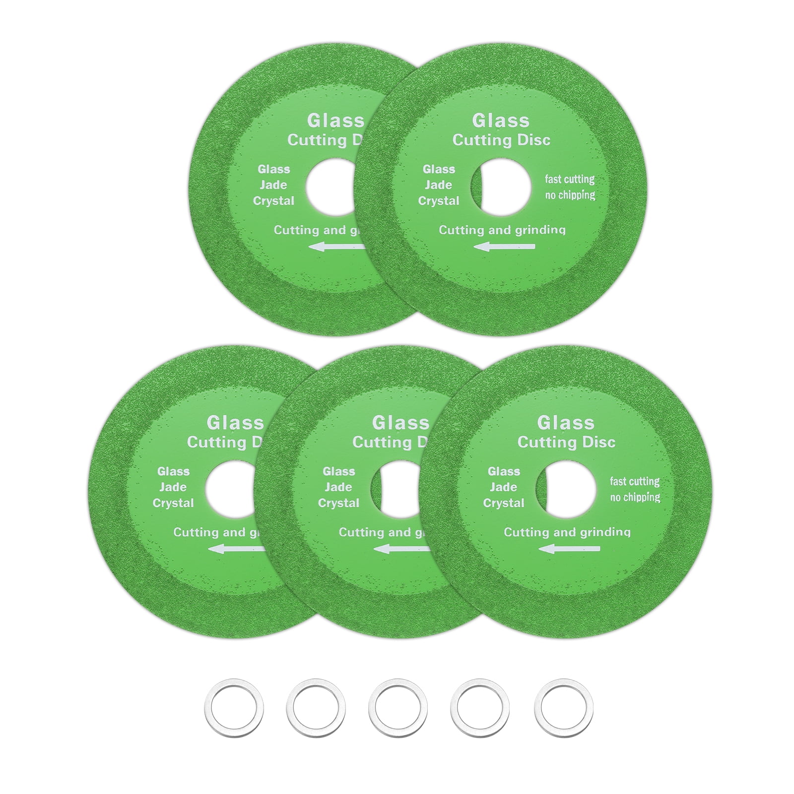 Uxcell 5 Pack Glass Cutting Disc 4 Inch for Angle Grinder 4" Diamond ...