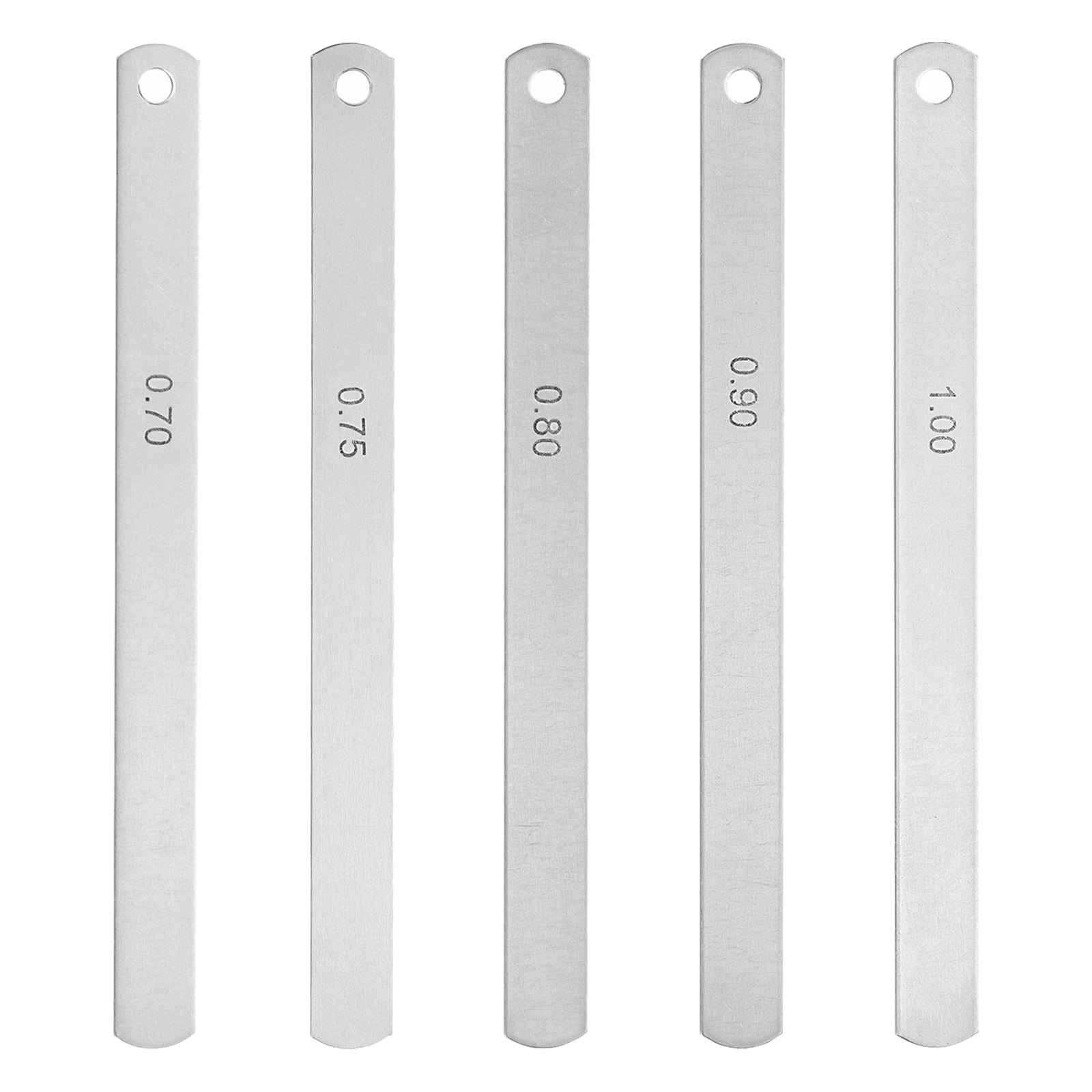 Uxcell 5 Pack Metric Steel Feeler Gauge, 0.7mm-1.0mm Thickness Filler ...