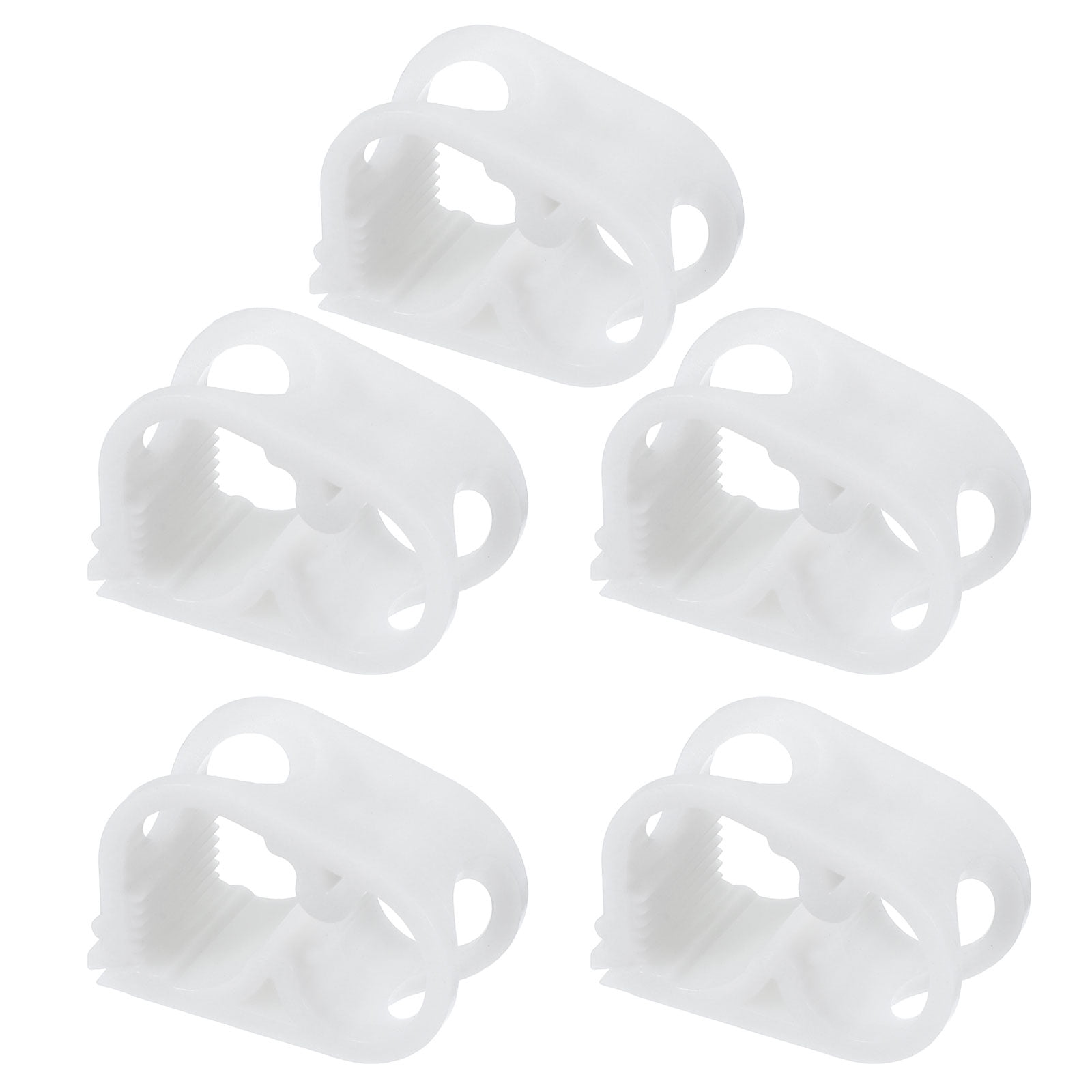 Uxcell 5 Pack Plastic Tubing Clamps, 1/4"-1/2" Adjustable Tube Clamp ...