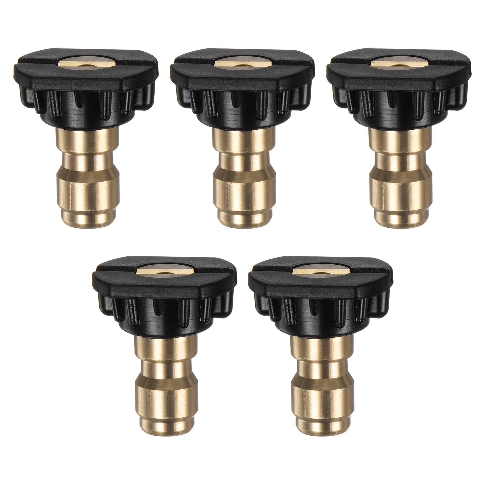 Uxcell 5-Pack Pressure Washer Spray Nozzle Tips, Fan-Shaped Degree 1/4 ...