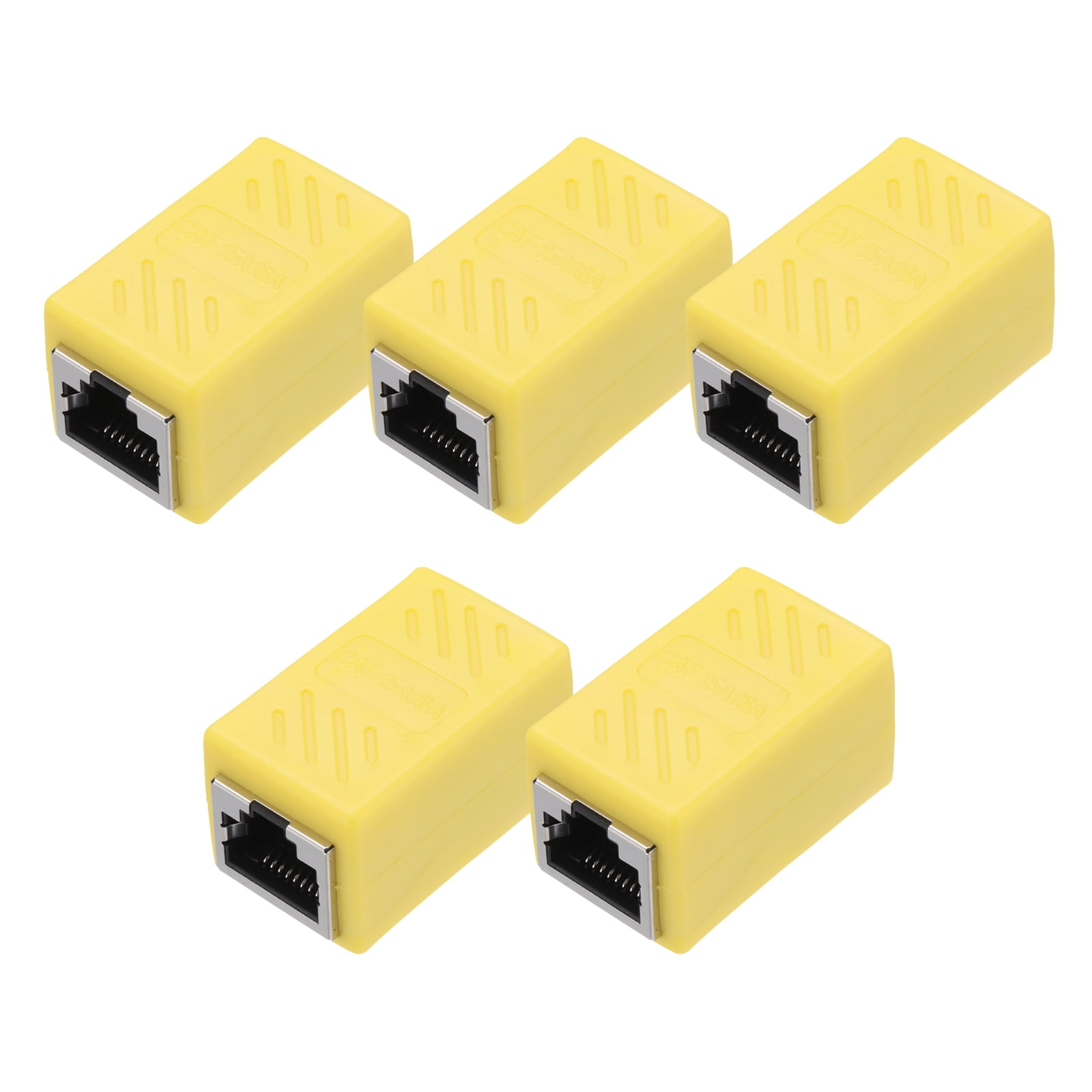 Uxcell 5 Pack RJ45 Ethernet Coupler, Female to Female Cat6 Coupler ...