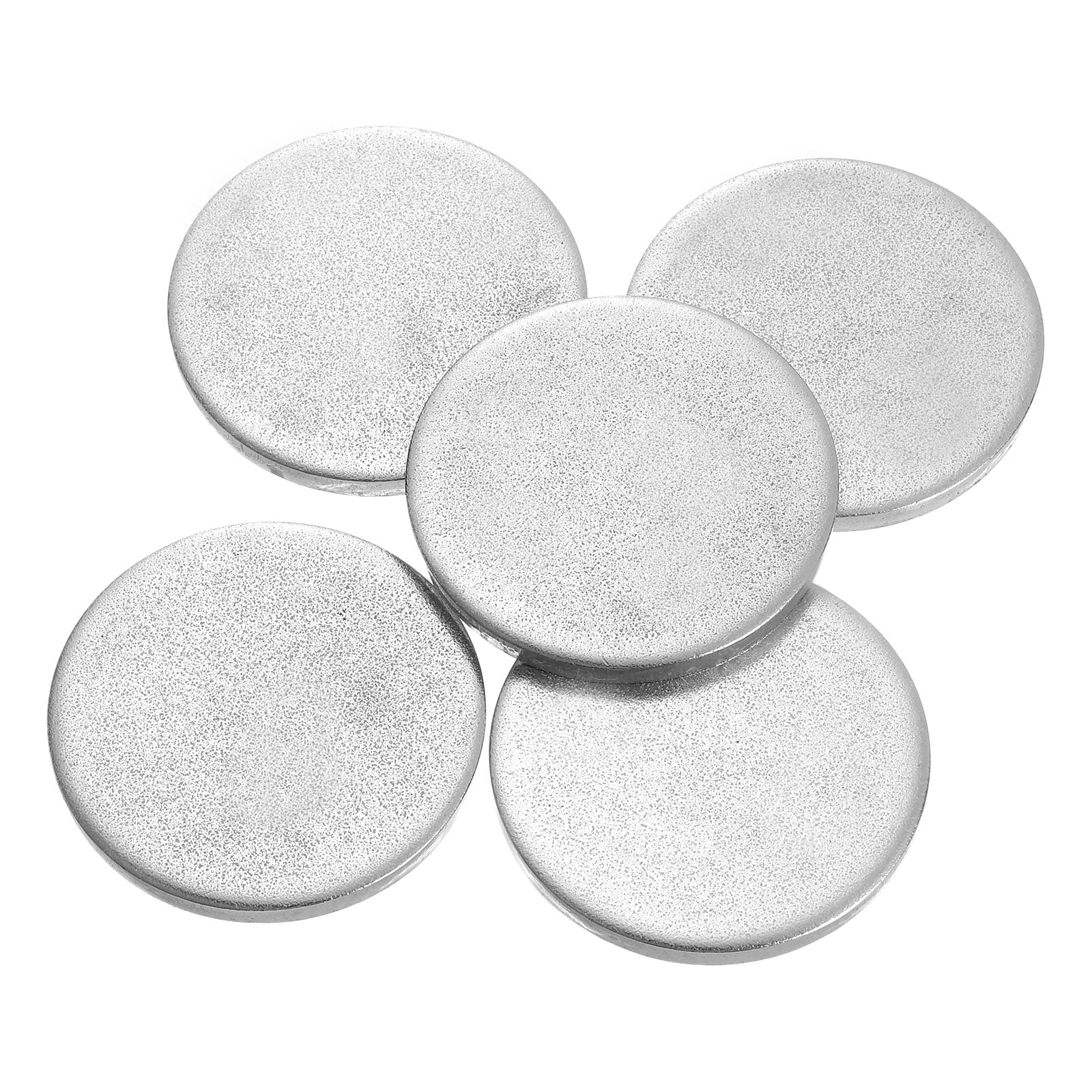 Uxcell 5 Pack Stainless Steel Disc, 1 31/32"(50mm) Dia 0.16"(4mm) Thick ...