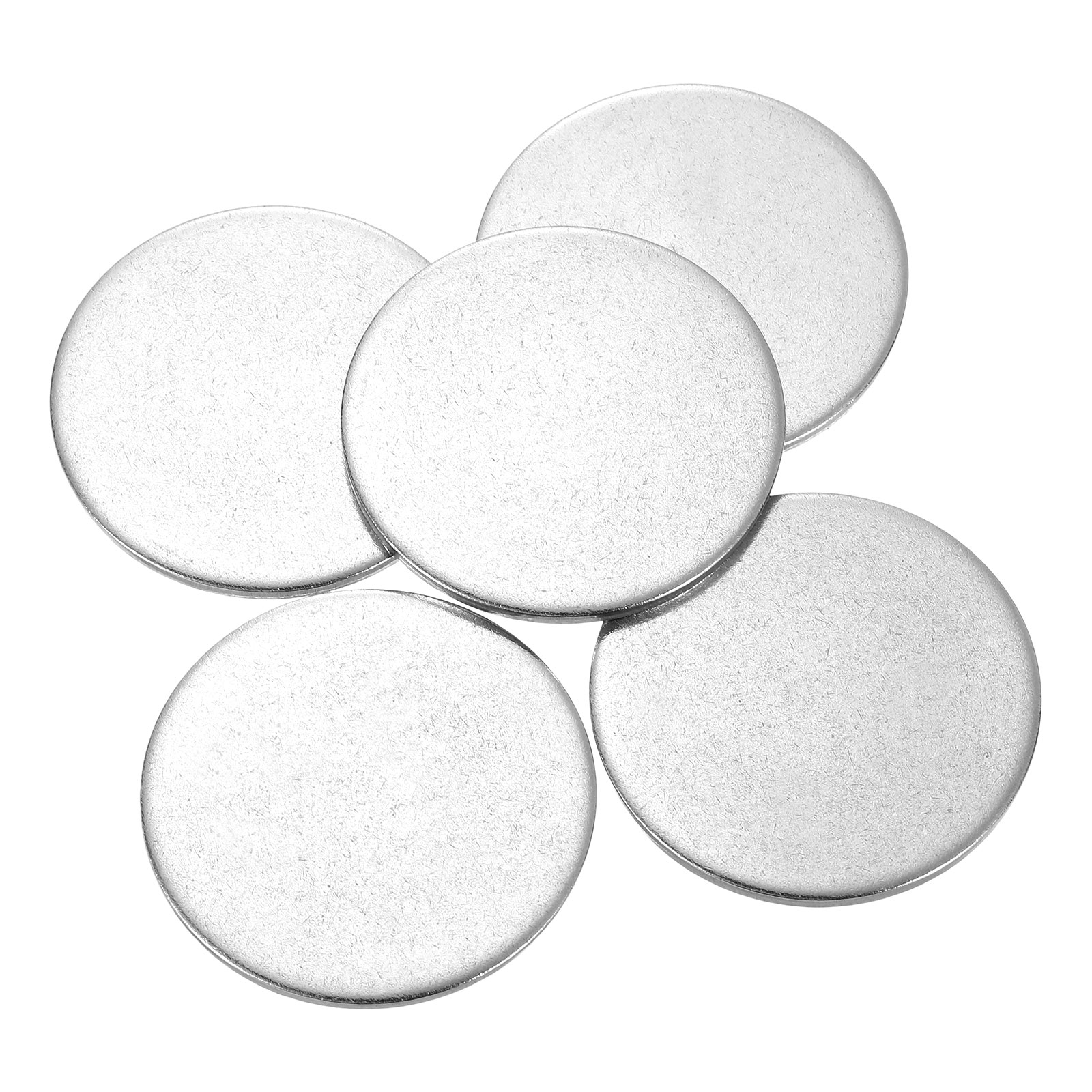 Uxcell 5 Pack Stainless Steel Disc, 1 7/8"(48mm) Dia 0.16"(4mm) Thick ...