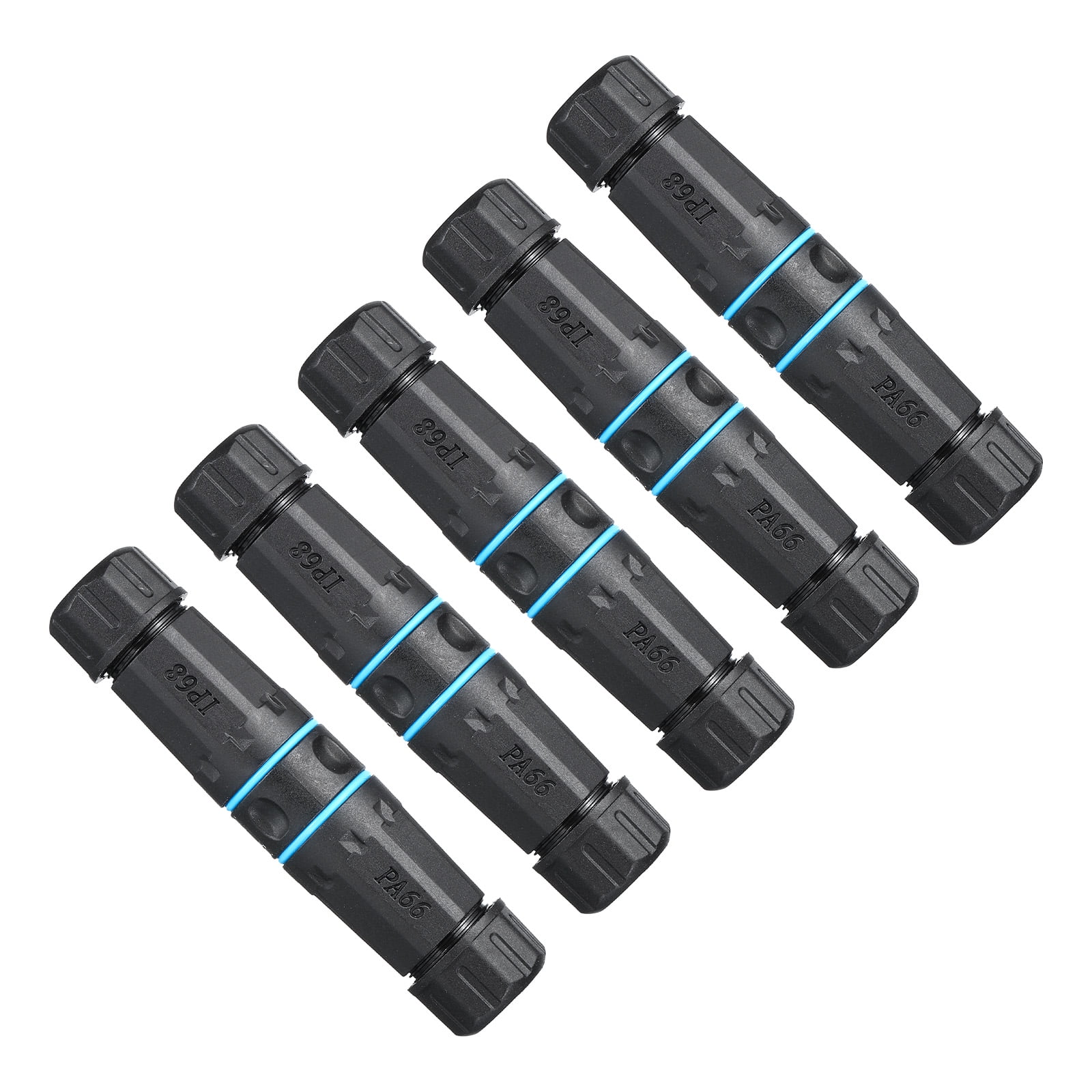 Uxcell 5 Pack Waterproof RJ45 Coupler, Dual Head IP68 Ethernet Outdoor LAN Cable Connector for ...