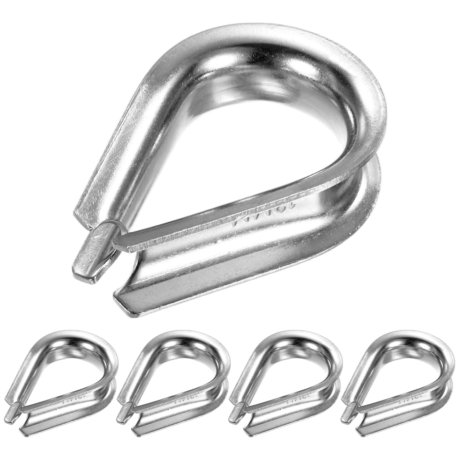 Uxcell 5-Pack Wire Rope Thimbles, M12 Stainless Steel 12mm Rope Thimble ...