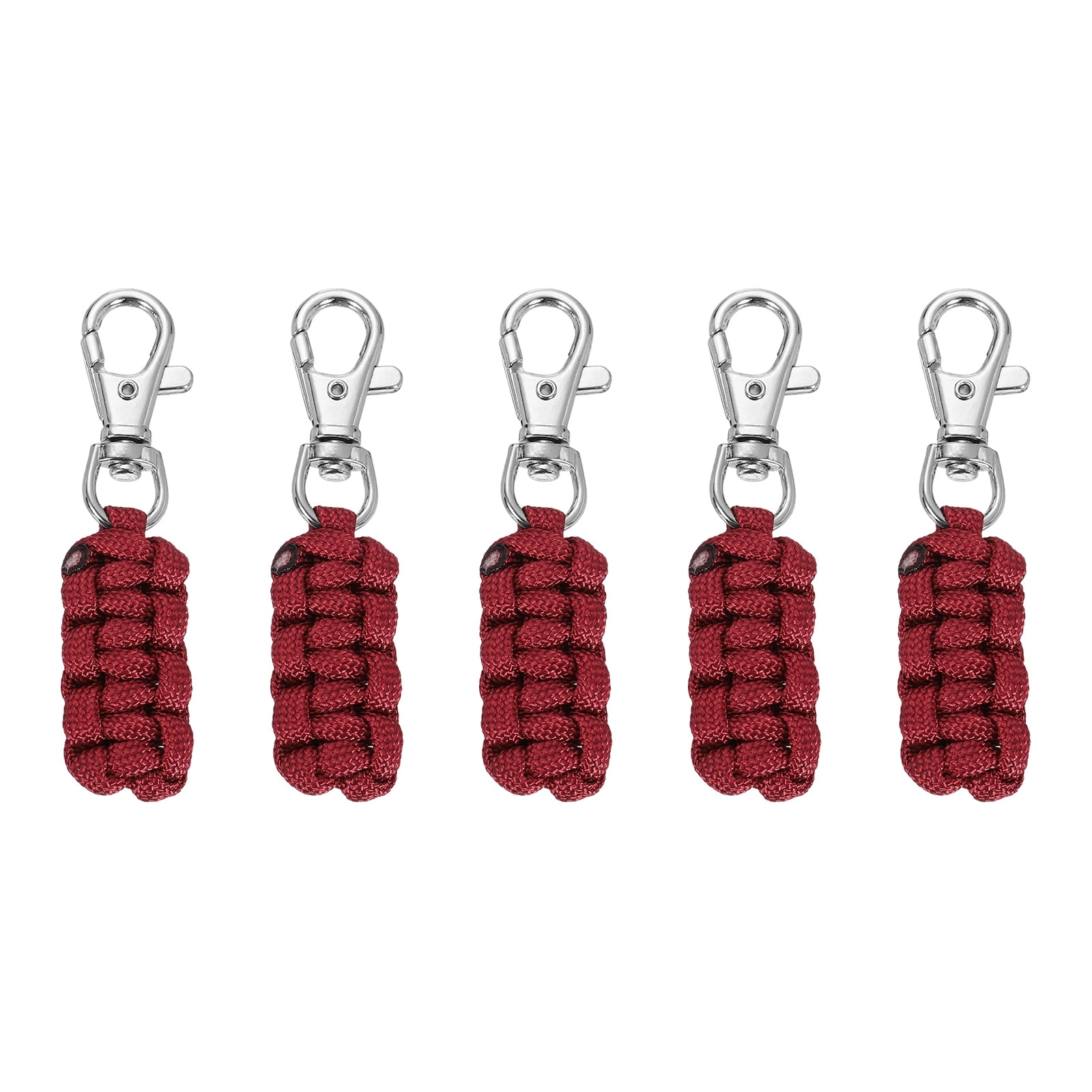 Uxcell 5 Pack Zipper Pulls, 3 Inch Nylon Cord Zipper Tag Extension Pull ...