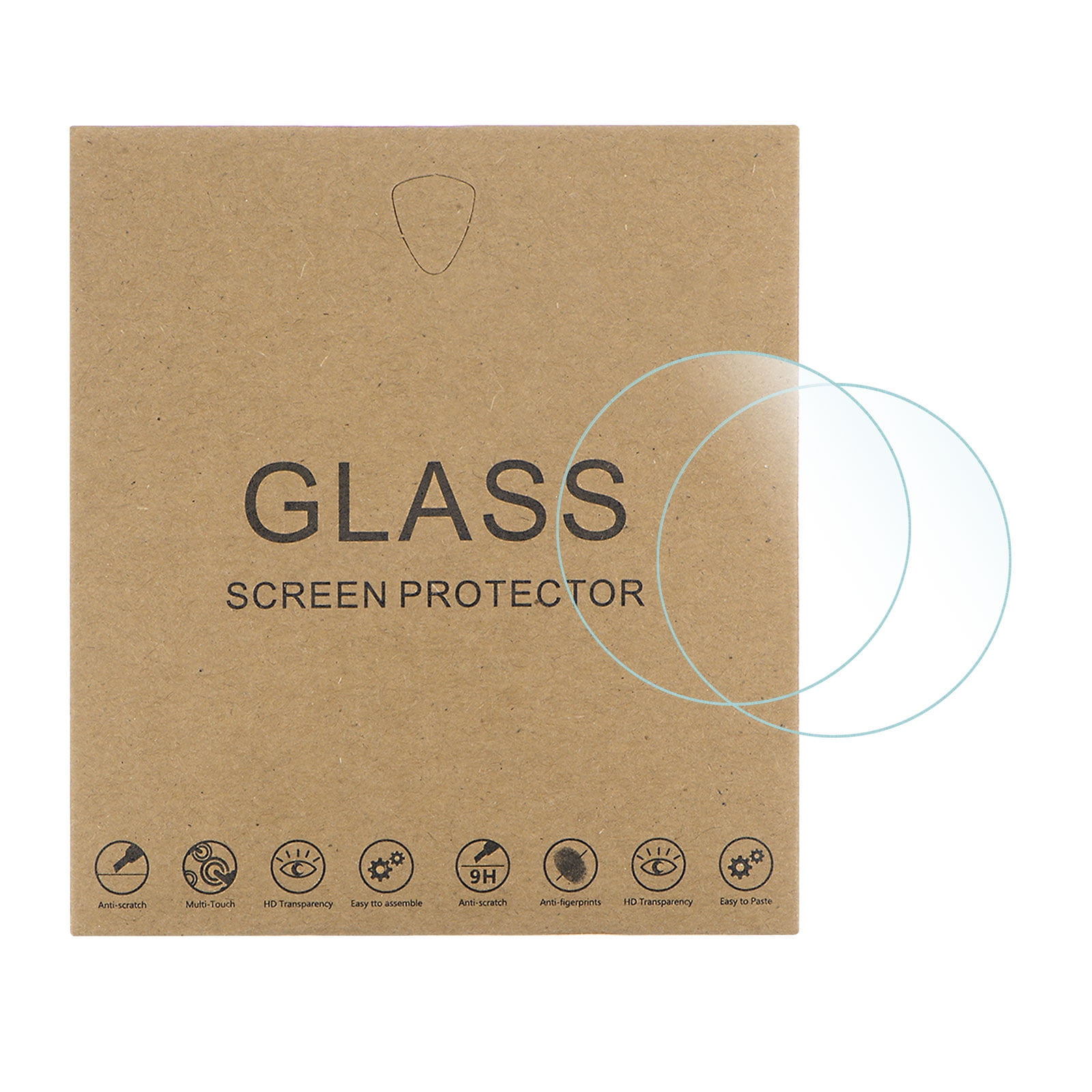 Uxcell 5 Packs 23mm HD Anti Scratch High AL Tempered Glass Smart Watch ...