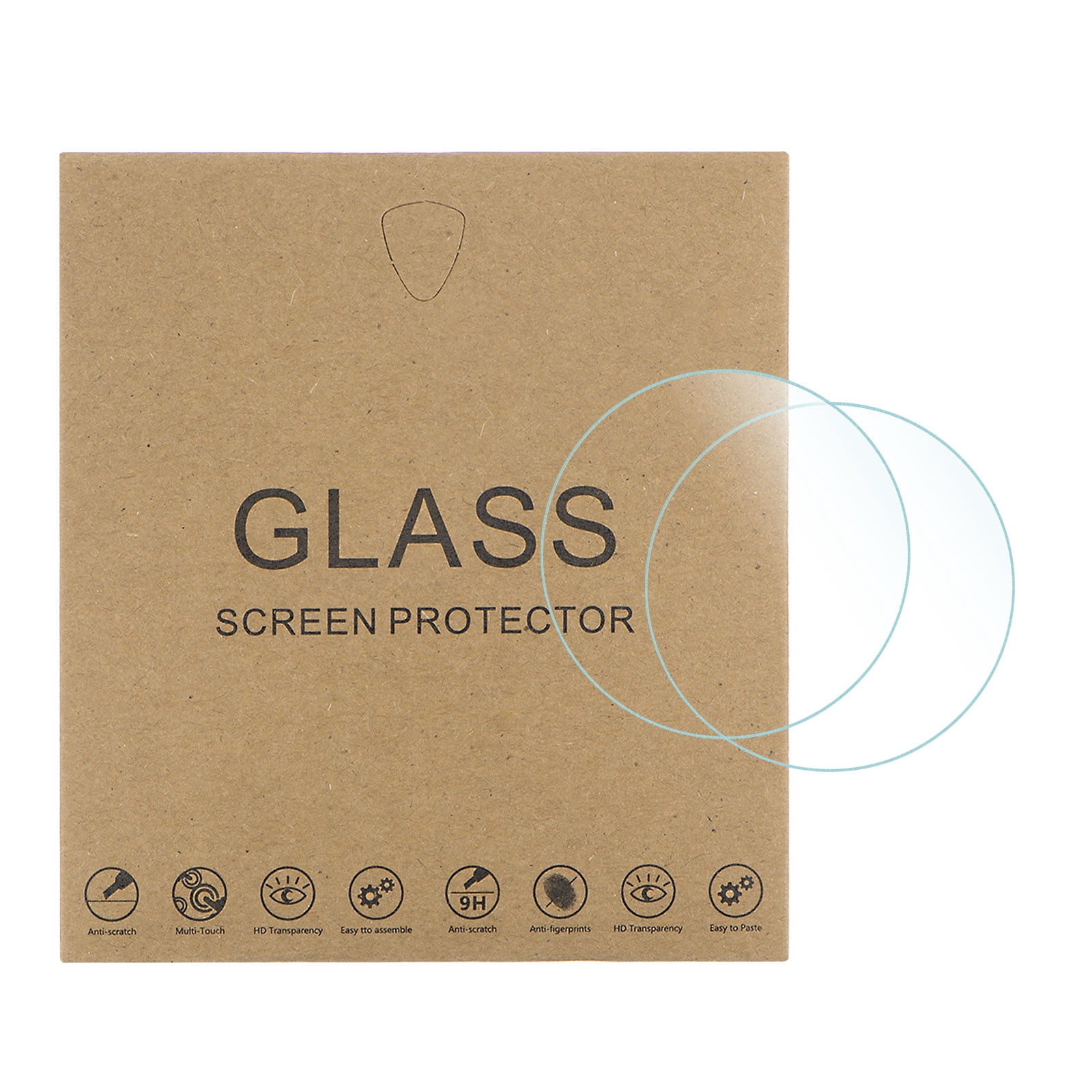 Uxcell 5 Packs 27mm HD Anti Scratch High AL Tempered Glass Smart Watch ...