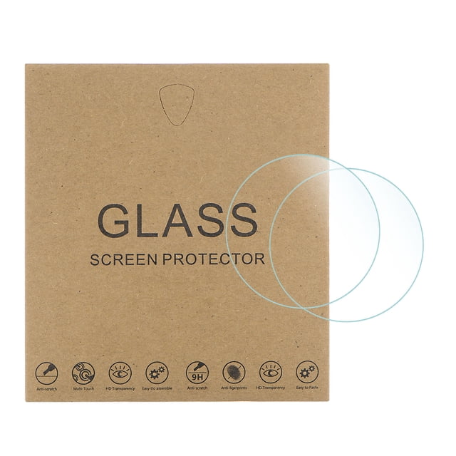 Uxcell 5 Packs 28mm HD Anti Scratch High AL Tempered Glass Smart Watch ...