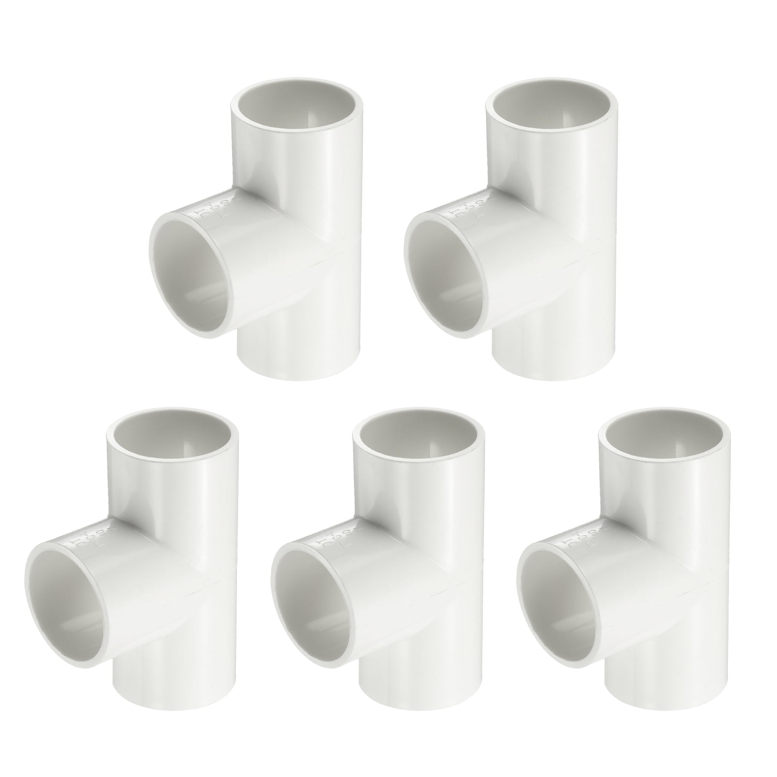 Uxcell 5pcs 1.2" Tee 3 Way PVC Pipe Fittings Connector, Furniture Build ...