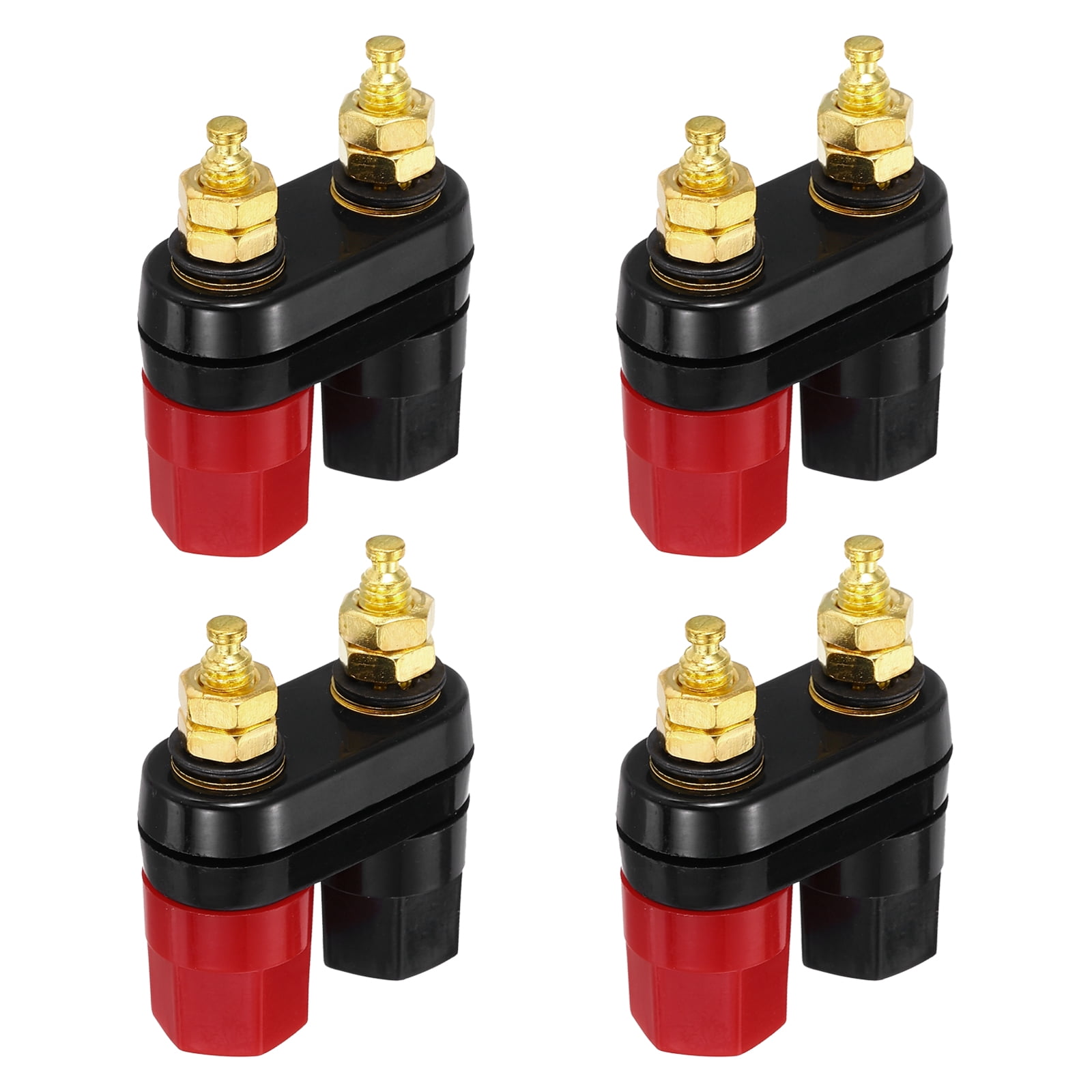 Uxcell 4 Pcs Banana Jack, 10A 5 x 4mm Insert Mounting Banana Female ...