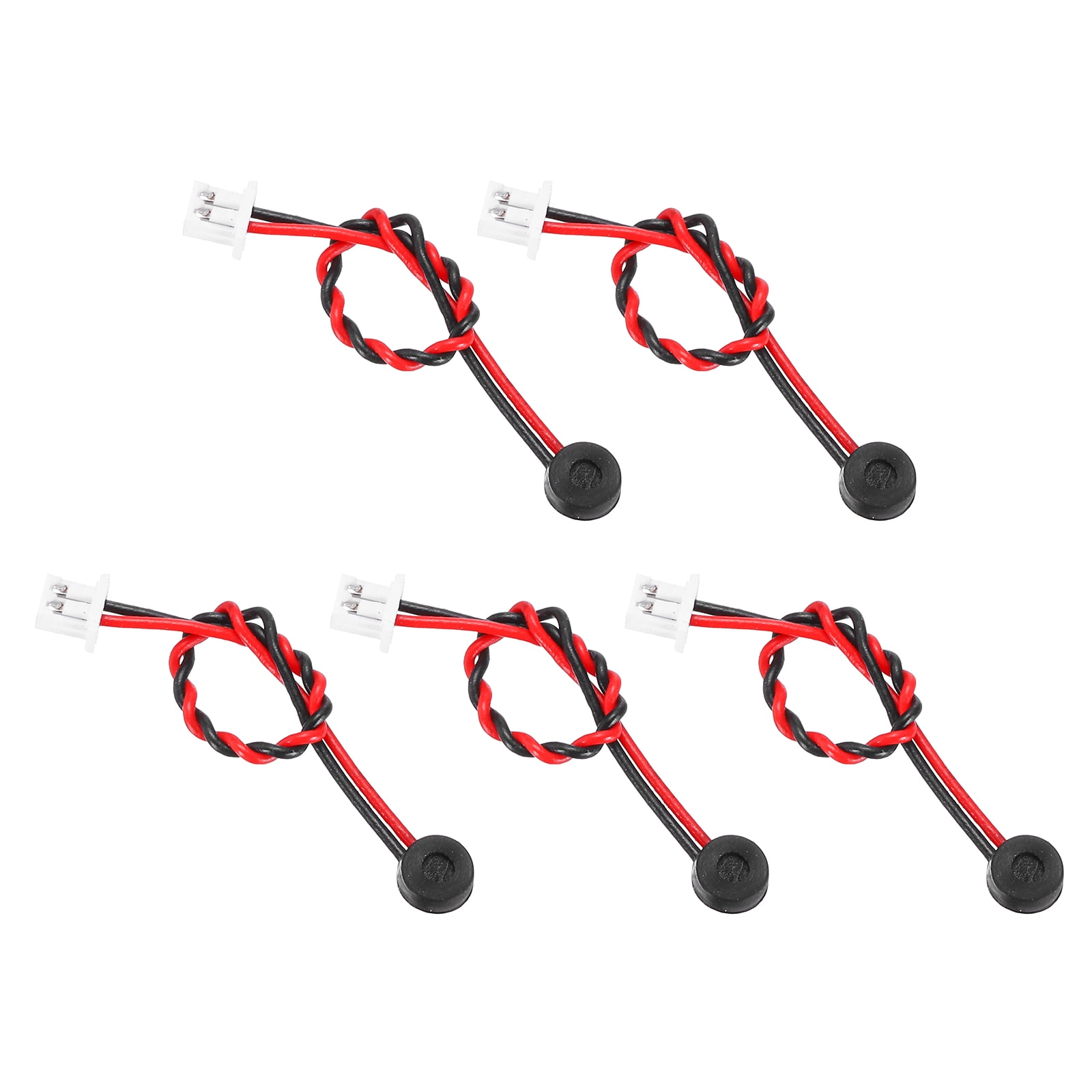 Uxcell 5 Pcs 4 x 1.5mm Electret Microphone Small Speakers with 60mm ...