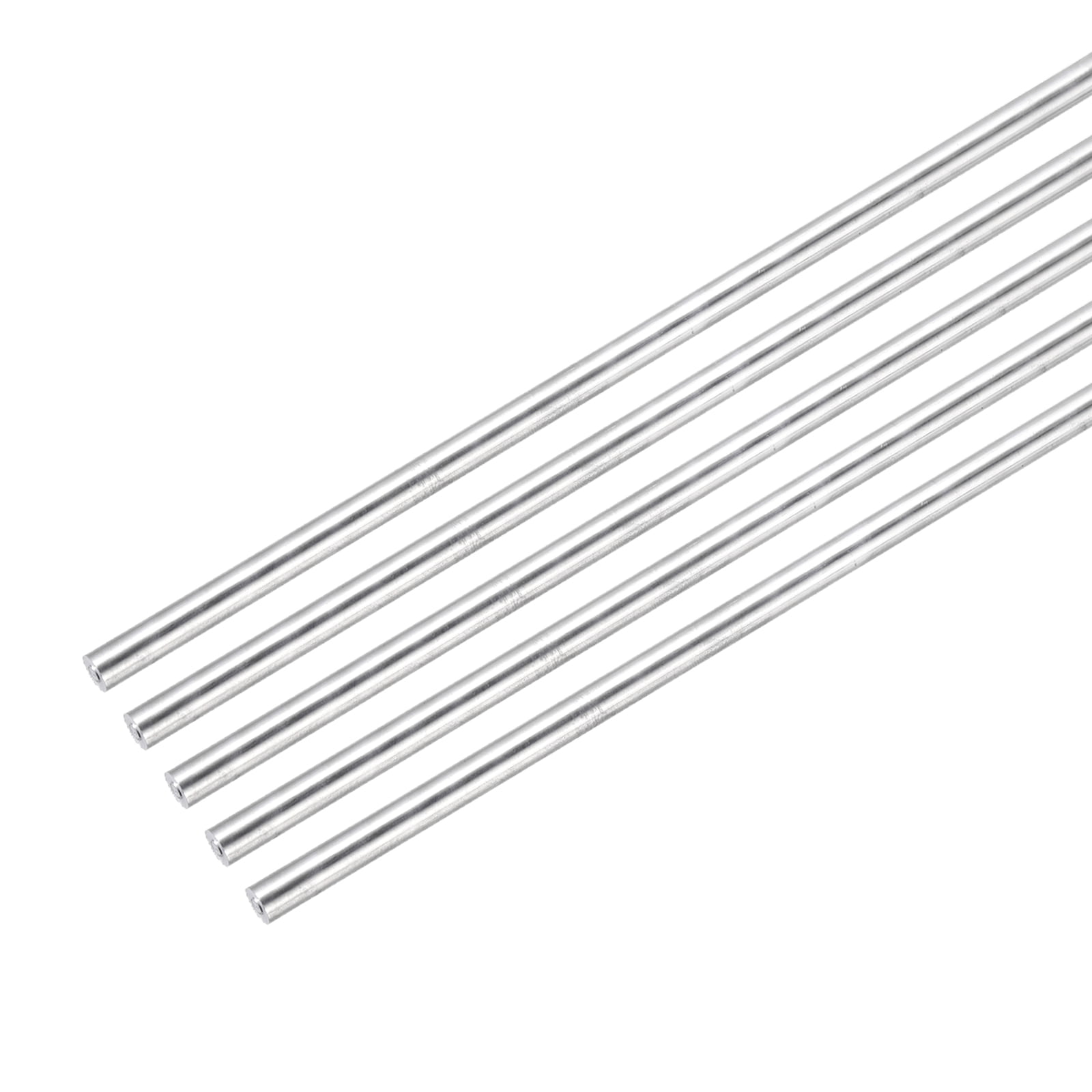 Uxcell 5 Pcs Aluminum Round Rod 6mm x 200mm 6061 Aluminum Bar Solid ...