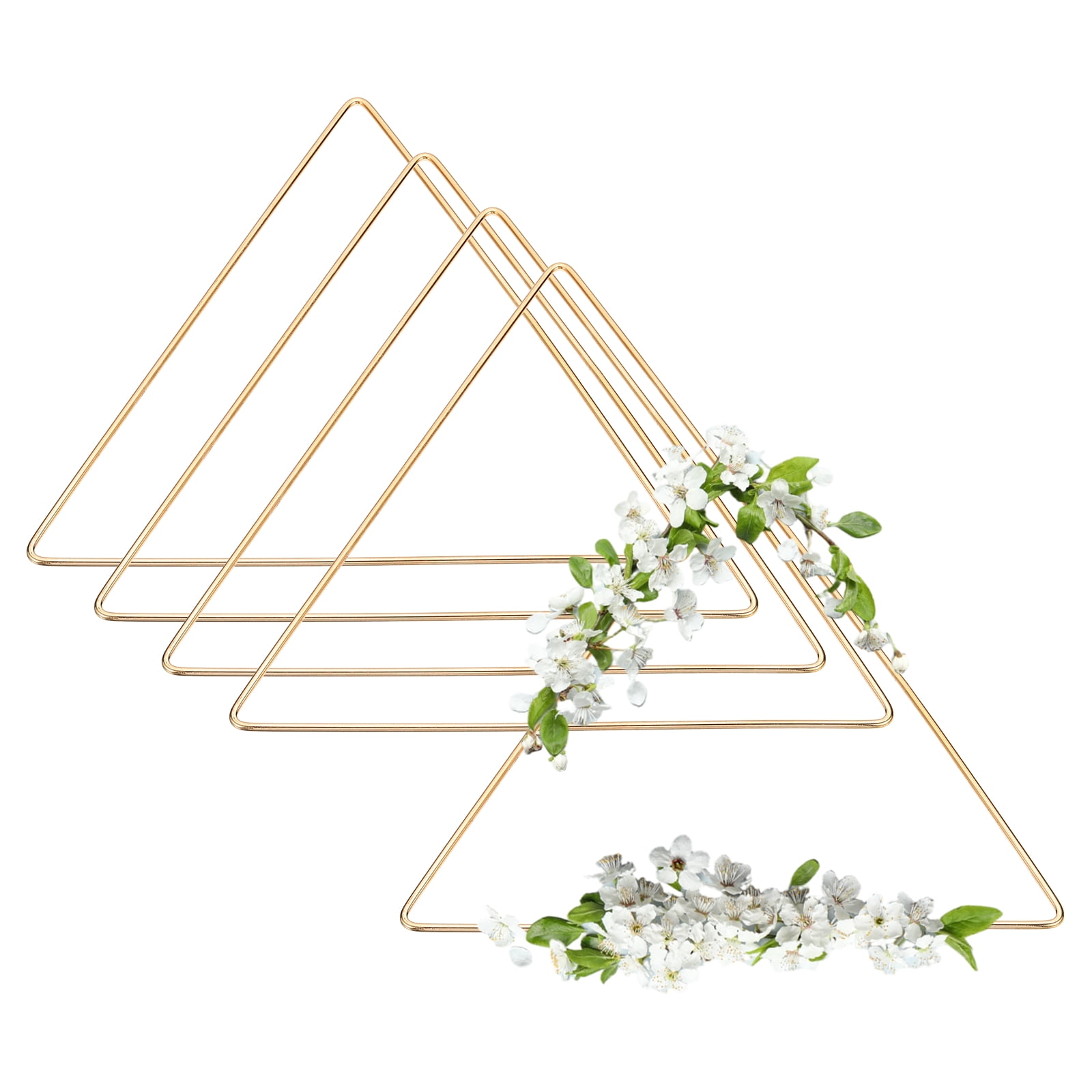 Uxcell 5 Pcs Dream Catcher Rings, 8 Inch Triangle Wreath Macrame Hoop ...