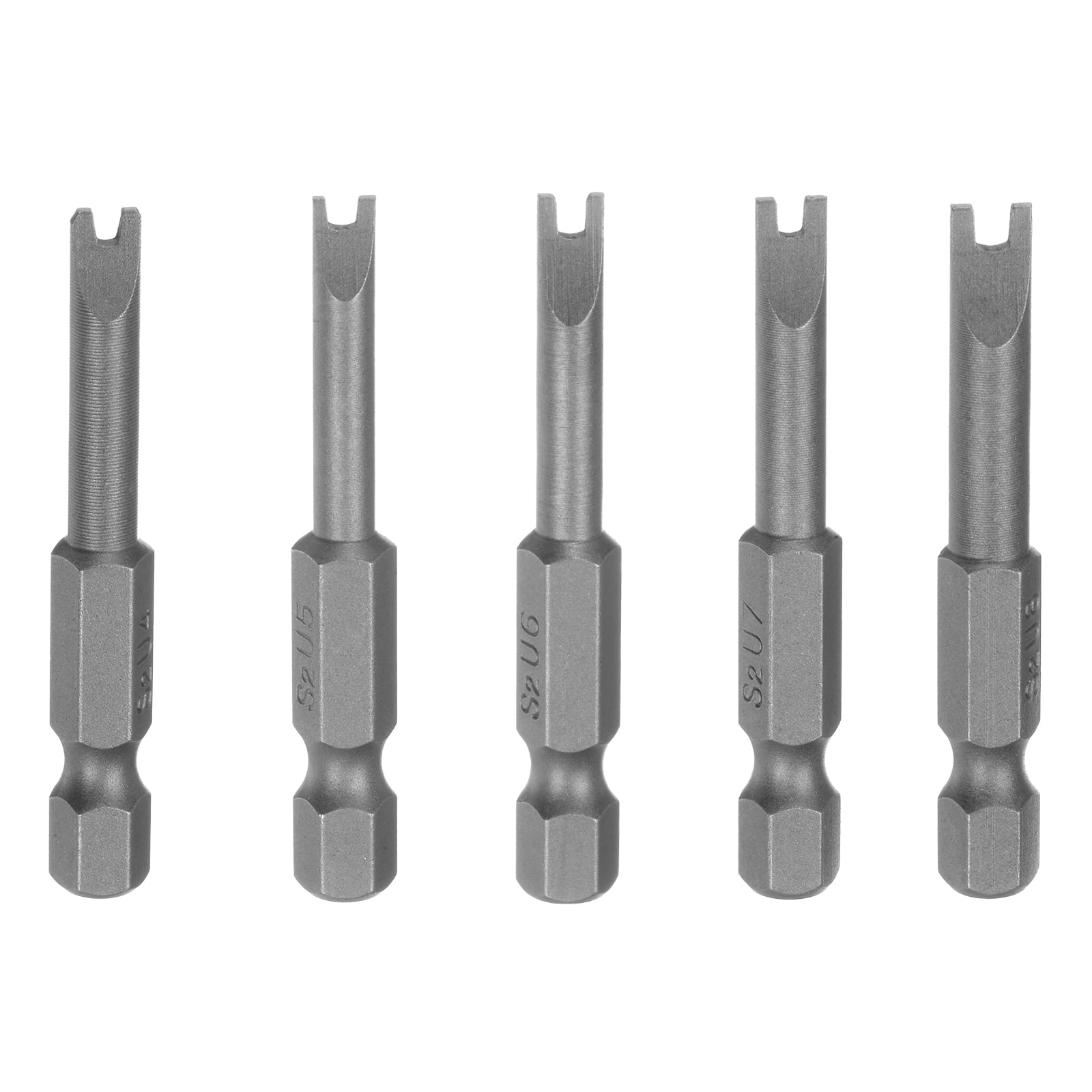 Uxcell 5 Pcs Magnetic U4 U5 U6 U7 U8 Tip U-shaped Spanner Screwdriver ...
