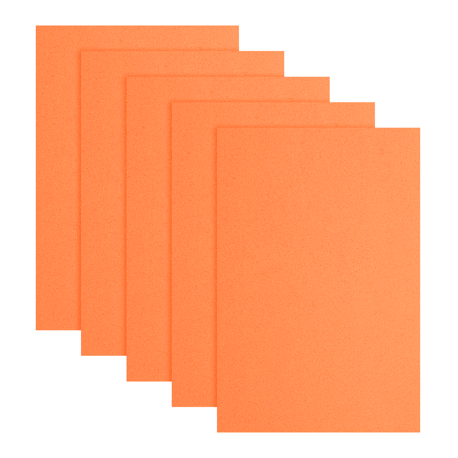 Uxcell 5 Pcs Orange EVA A4 Foam Sheets Crafts, 12 x 8 Inch Foam Paper ...