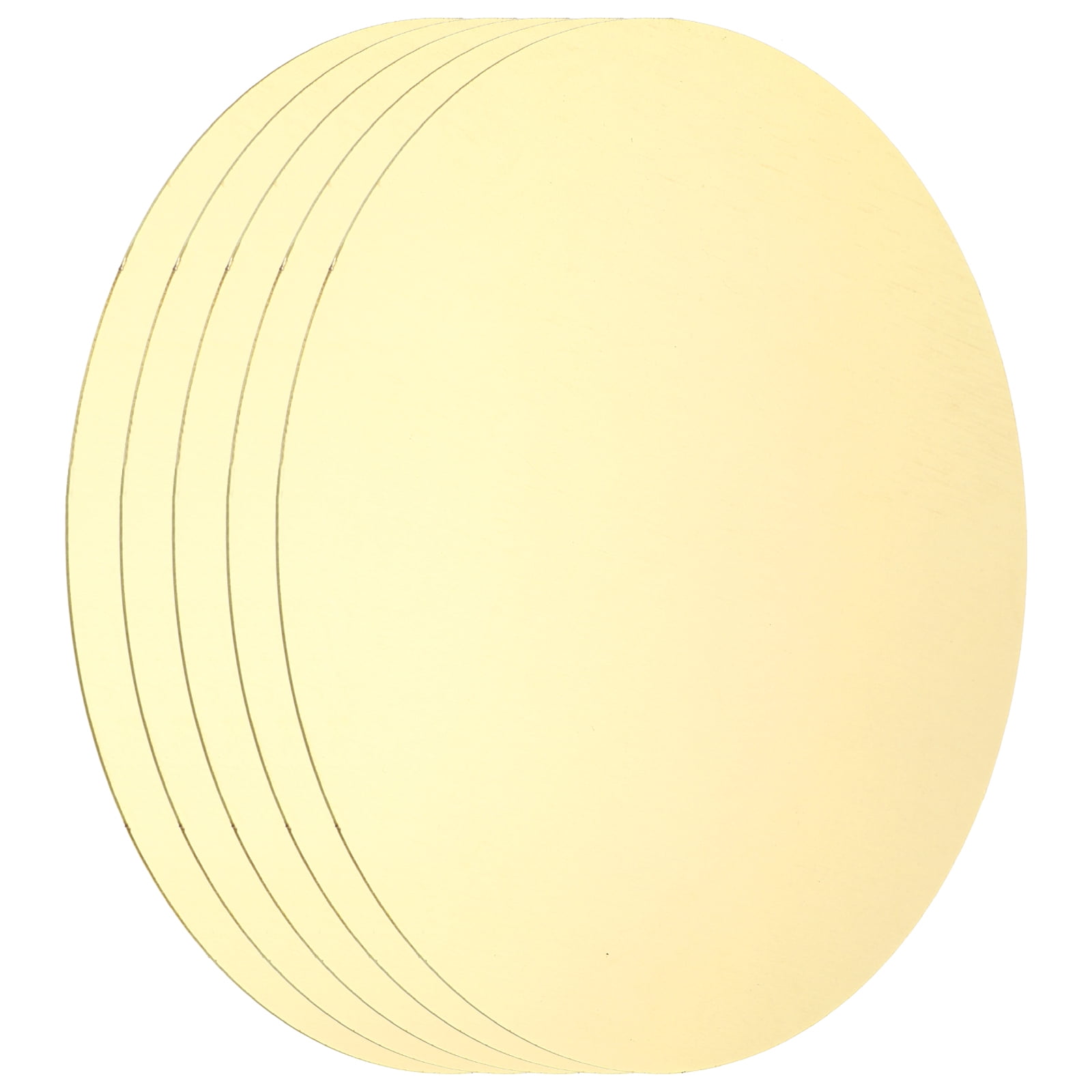Uxcell 5 Pcs Round Brass Plate, 100mm (3.94") Dia Brass Copper Sheets ...
