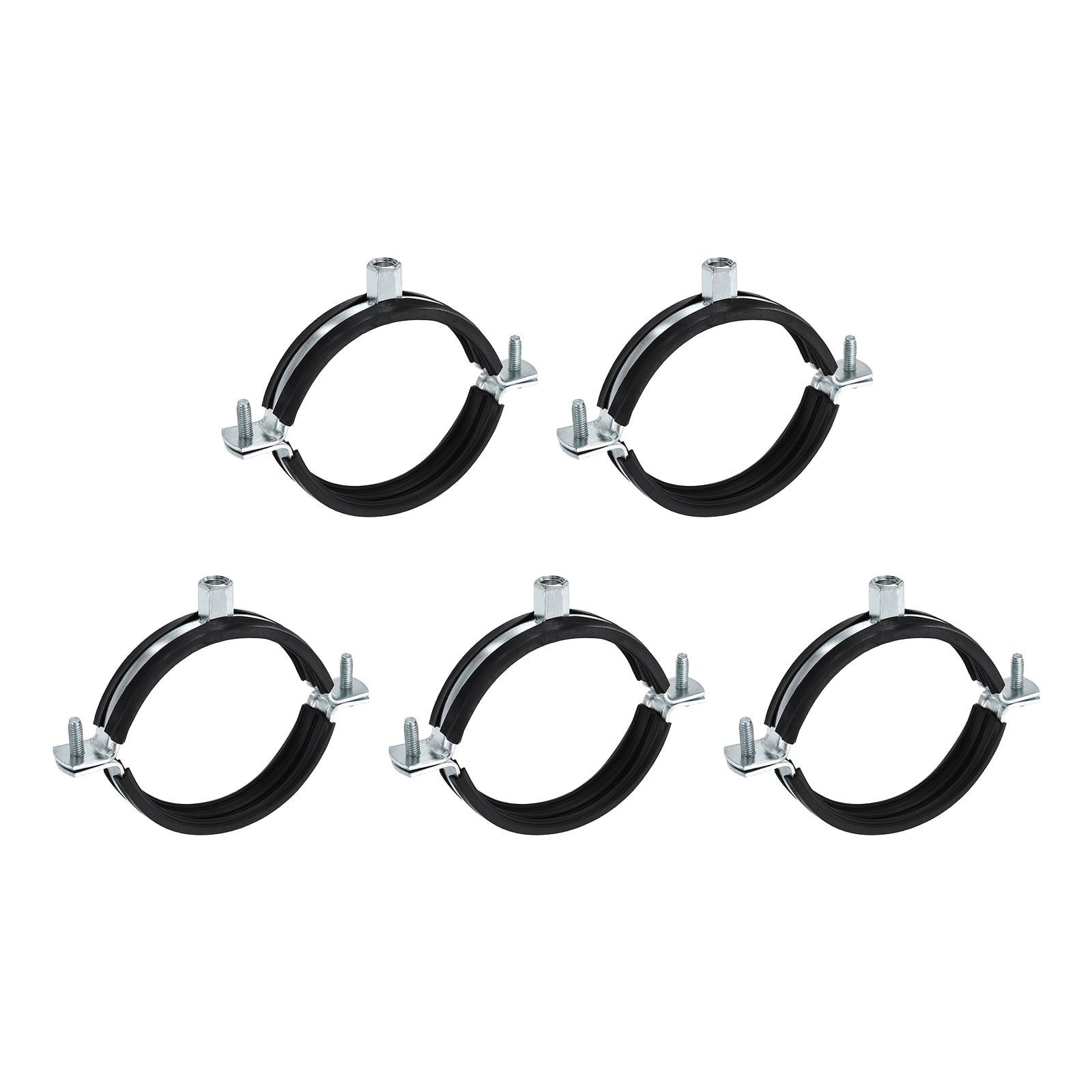 Uxcell 5 Pcs Split Ring Pipe Hanger 3-9/16" (90mm) Galvanized Steel ...