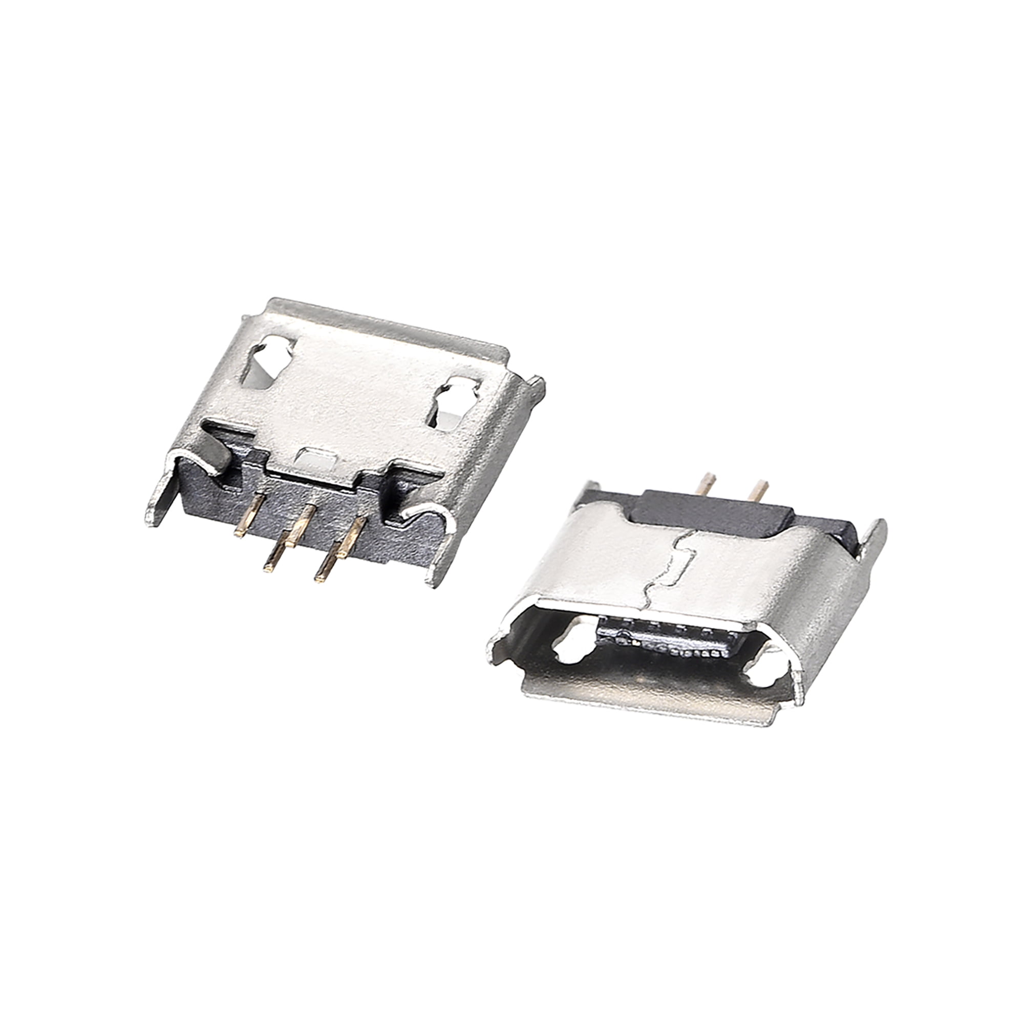 Uxcell 5-Pin 180 Degree Female Micro PCB USB Port 100 Count - Walmart.com