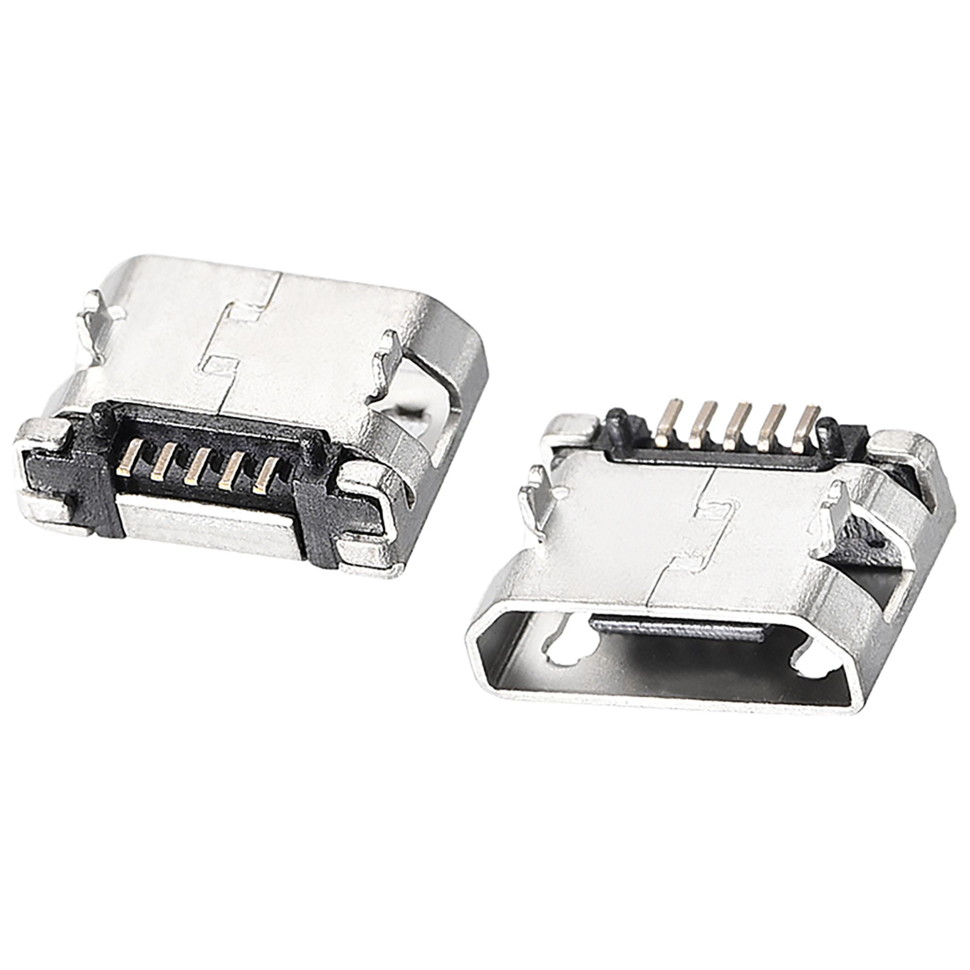 Uxcell 5-Pin DIP 180 Degree Female Micro PCB USB Adapter 20 Count ...