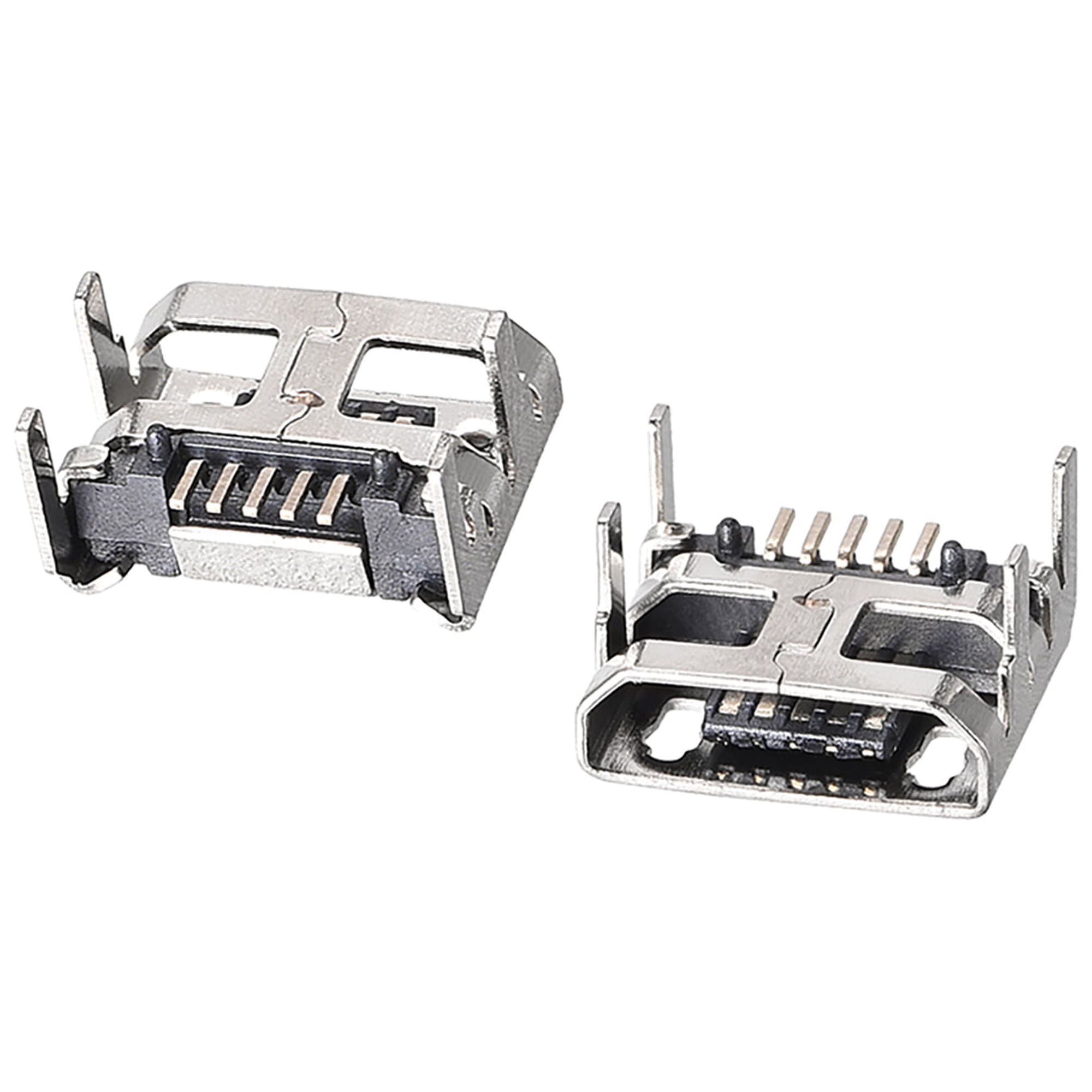 Uxcell 5-Pin DIP 180 Degree Female Micro PCB USB Connector 50 Count ...