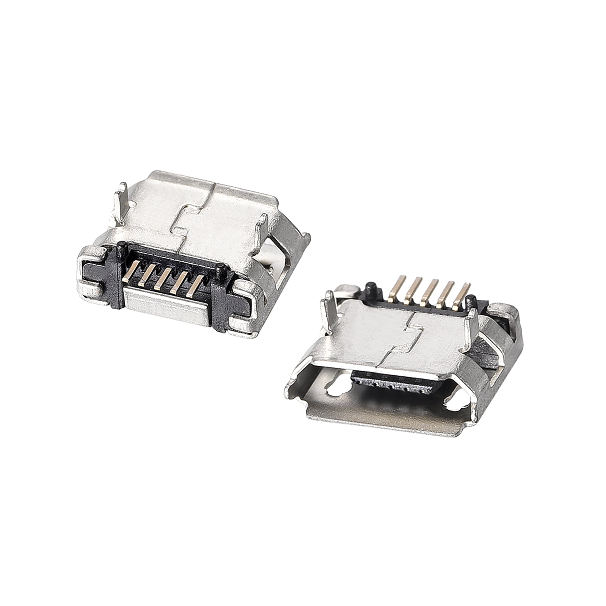 Uxcell 5-Pin DIP 180 Degree Female Mini Solder USB Connector 30 Count ...