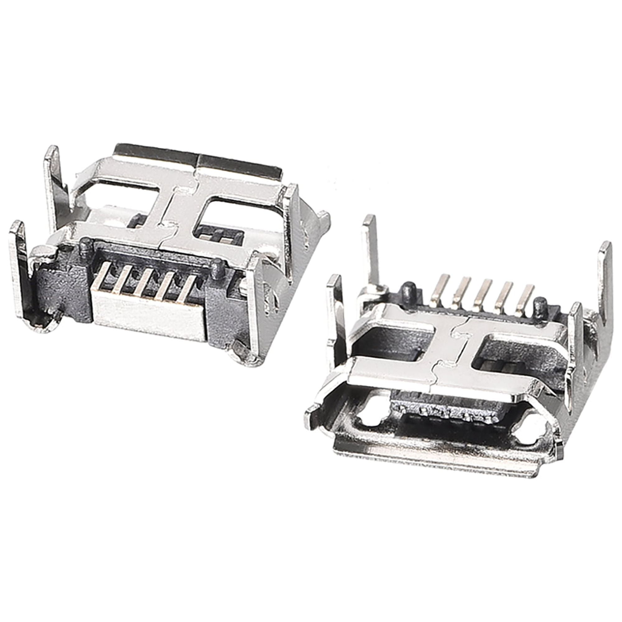 Uxcell 5-Pin DIP 180 Degree Female Mini Solder USB Port 100 Count ...