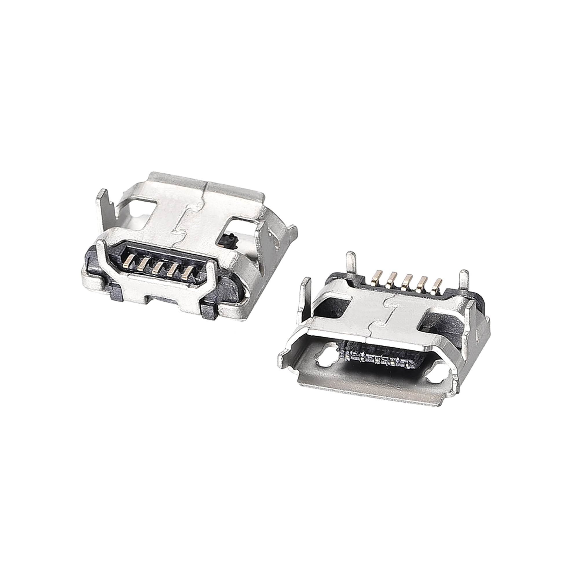 Uxcell 5-Pin DIP Micro USB Female Socket Connector Plug Port Adapter ...