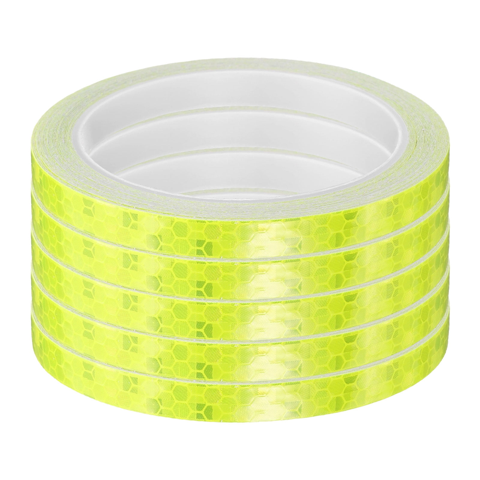 Uxcell 5 Rolls Reflective Tape 0.4"x26ft Adhesive Night Safety Warning ...